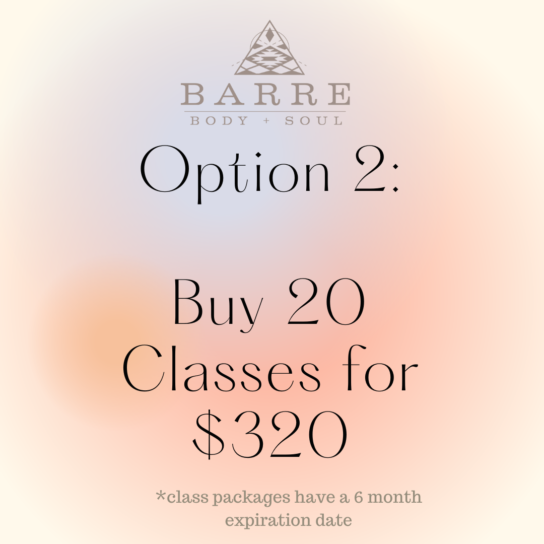 Pricing — Barre Body & Soul