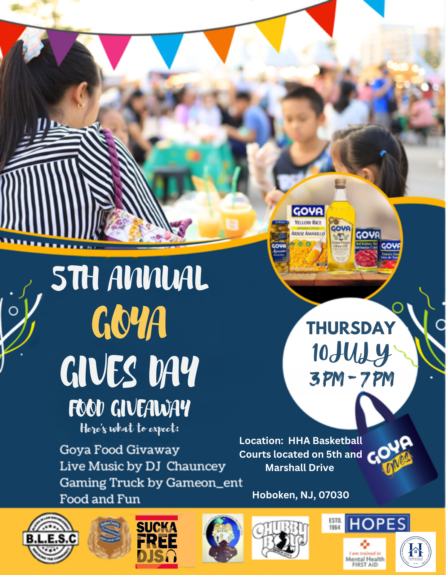 goya food giveaway / sorteo de productos goya — Hoboken Housing Authority