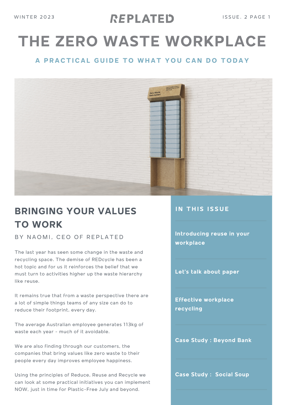 How to create a more sustainable office — Replated