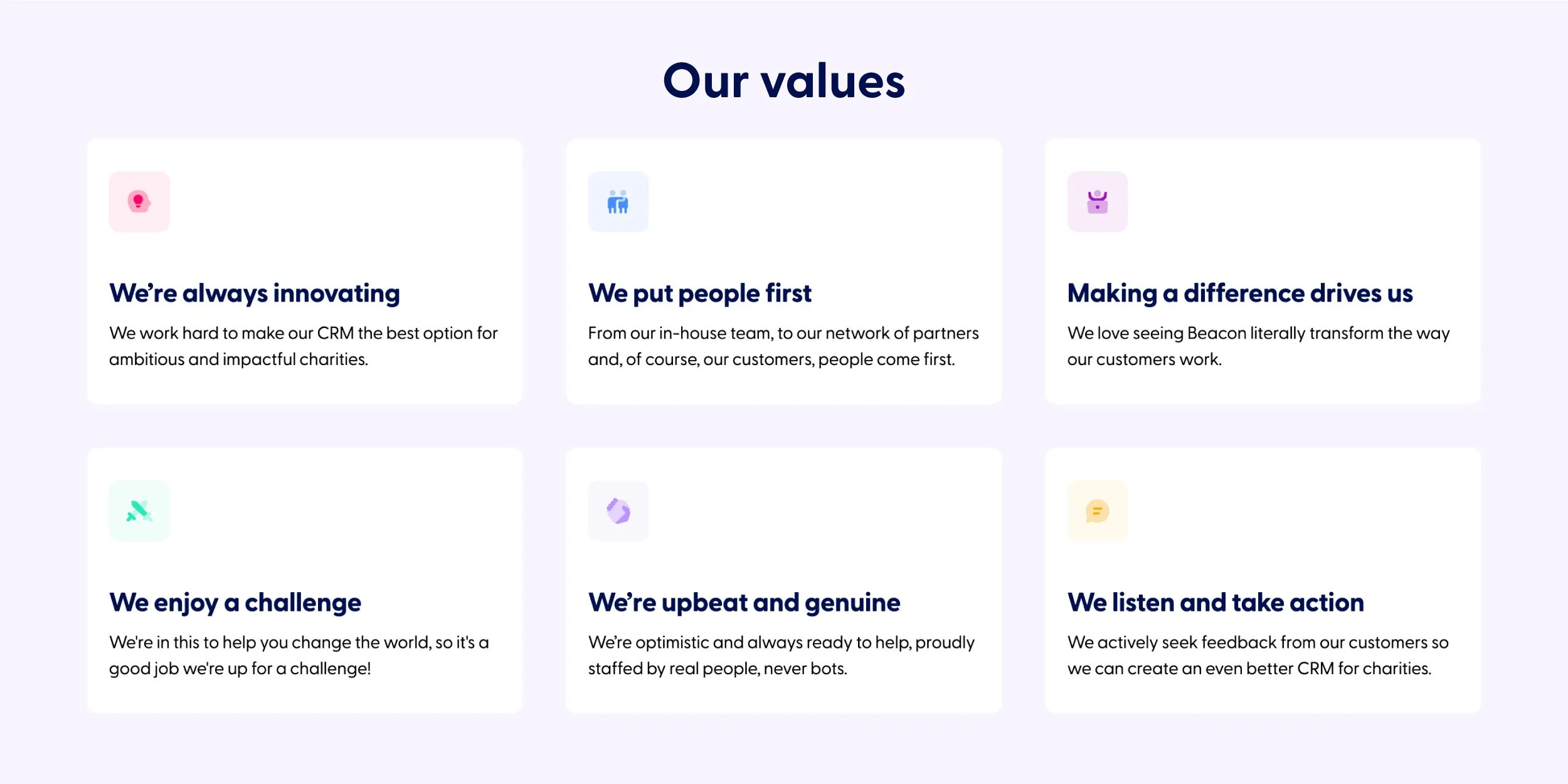 Beacon CRM - Transforming how charities work I (hug)