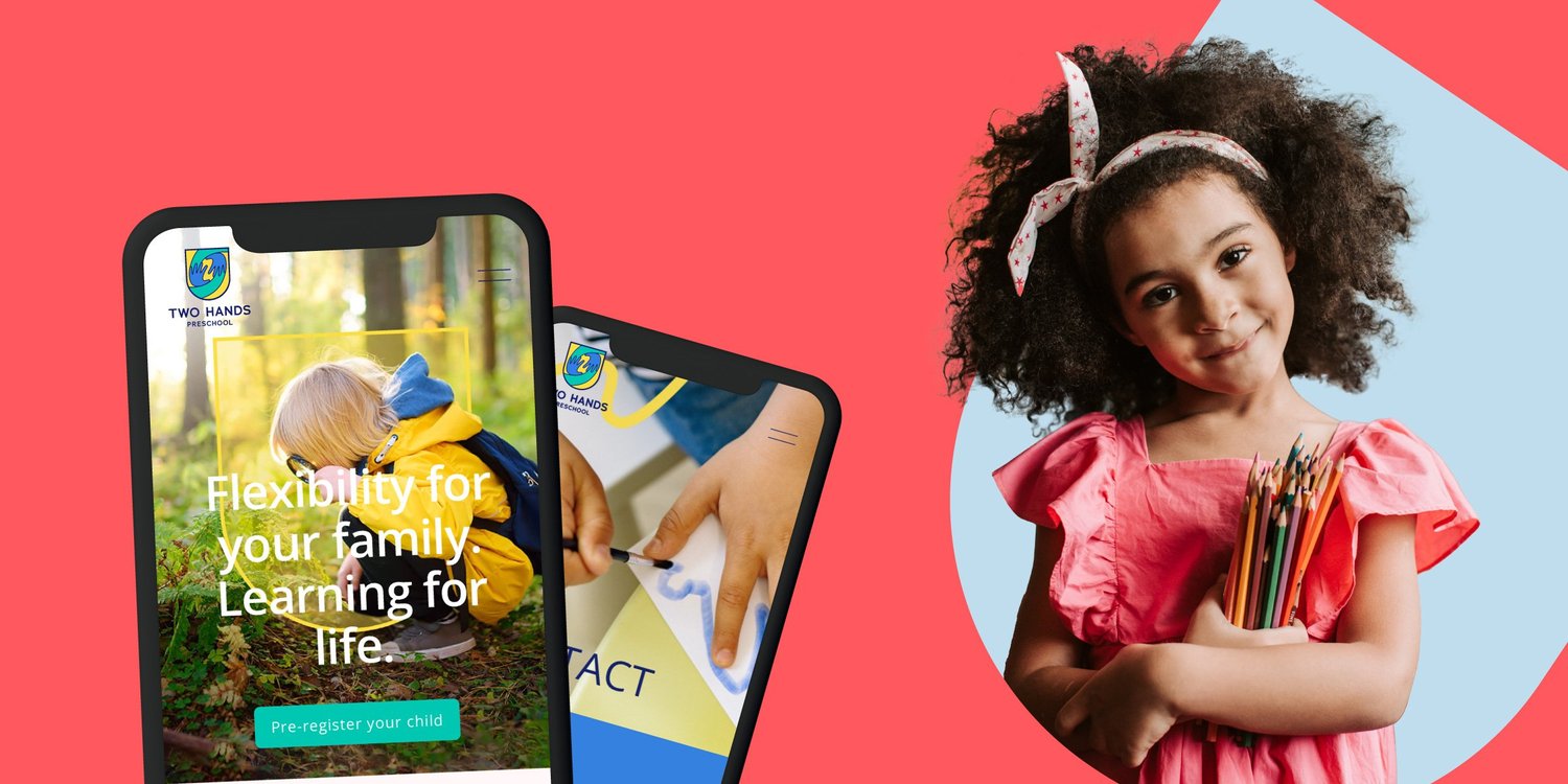 Two Hands — A Brand Built For Learning I (hug) branding