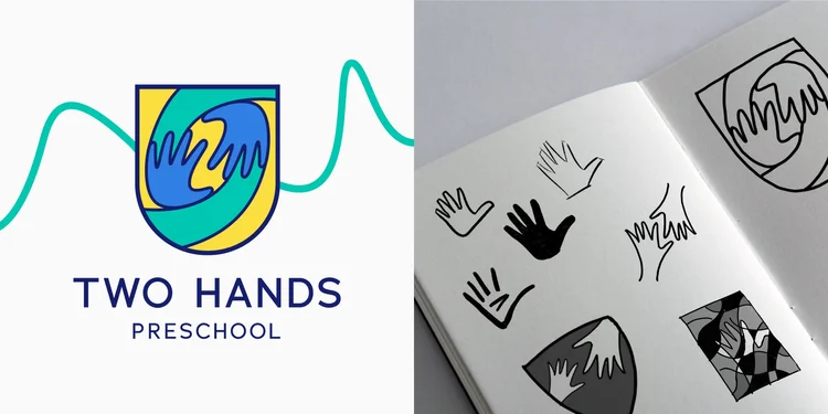 Two Hands — A Brand Built For Learning I (hug) branding