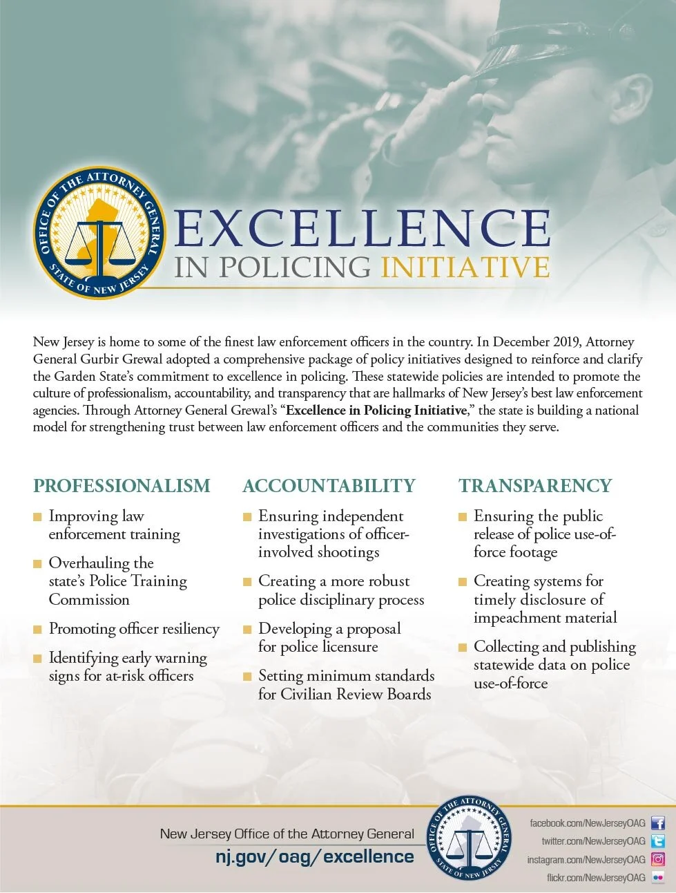 Mahwah Professional Policing Statement — Mahwah Police Department