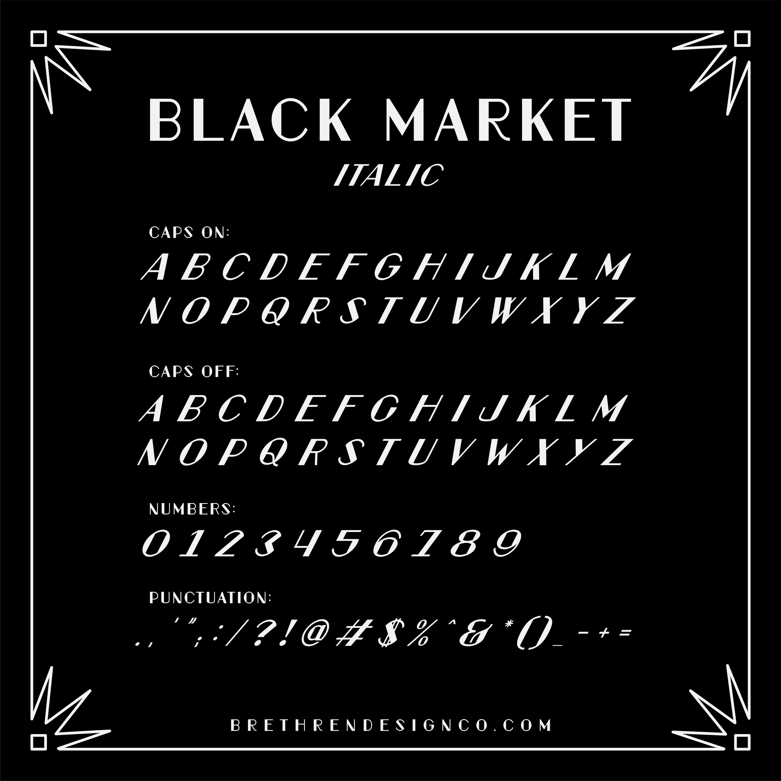 Black Market Display Font — BRETHREN DESIGN CO