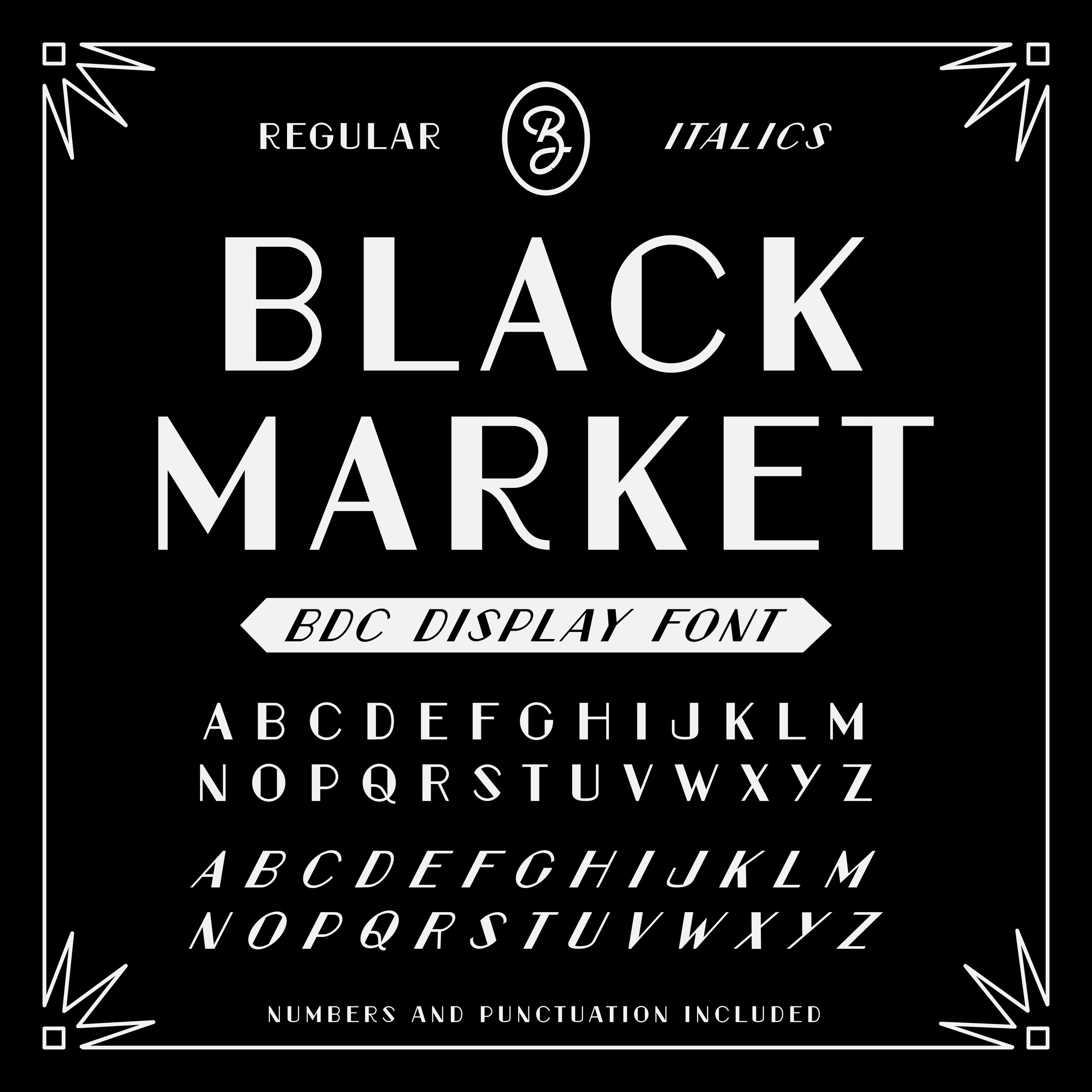 Black Market Display Font — BRETHREN DESIGN CO