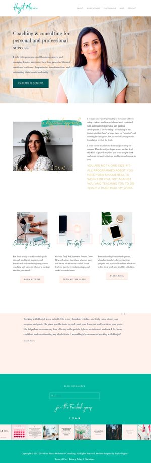 16 of the Best Coaching Websites created in Squarespace