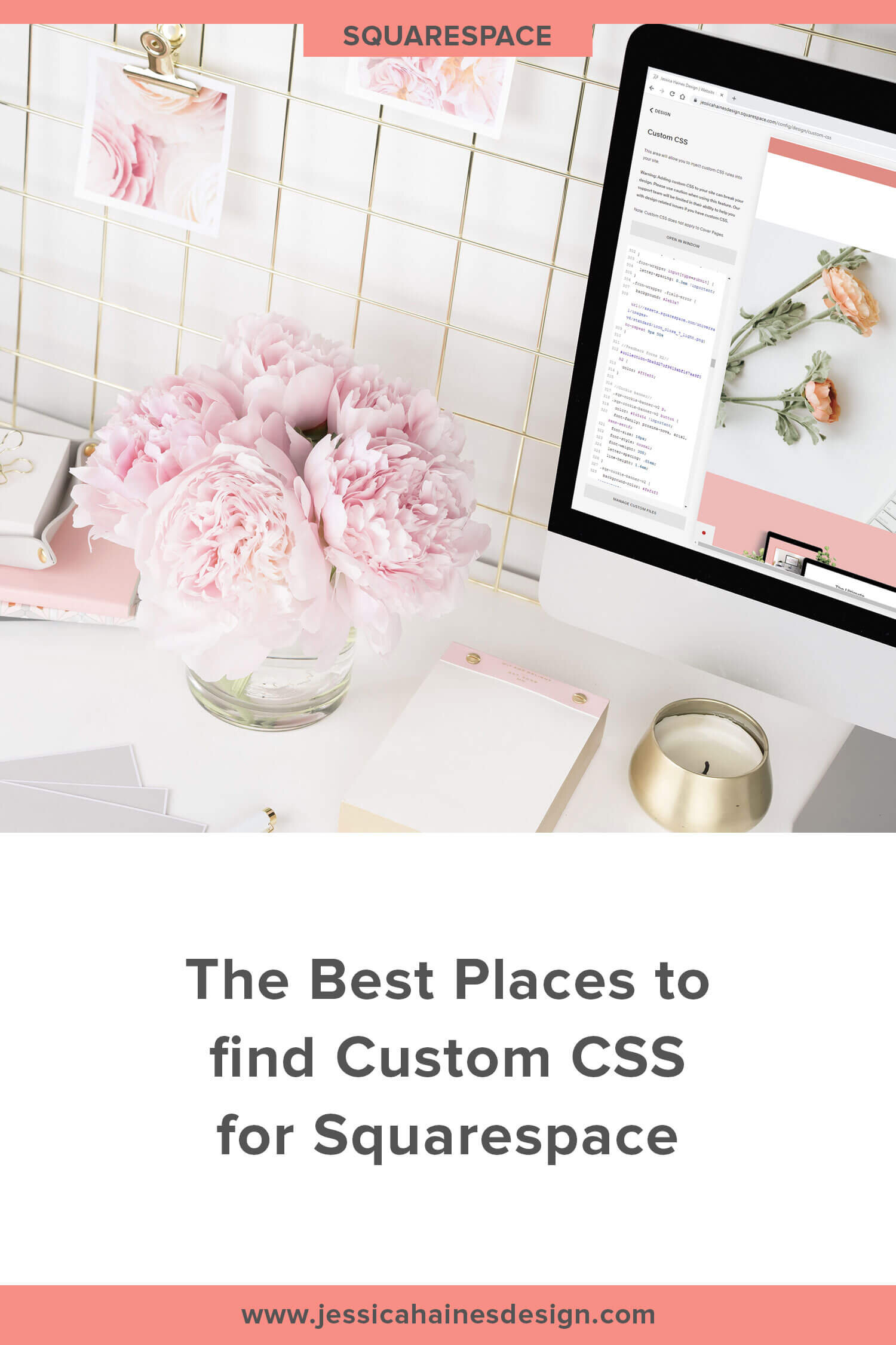 5 Easy Codes To Personalise Your Squarespace Website — Jessica Haines Design Website Designer