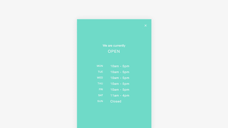 Mobile Info Bar (Change The Hours Background Color) — Ghost Plugins