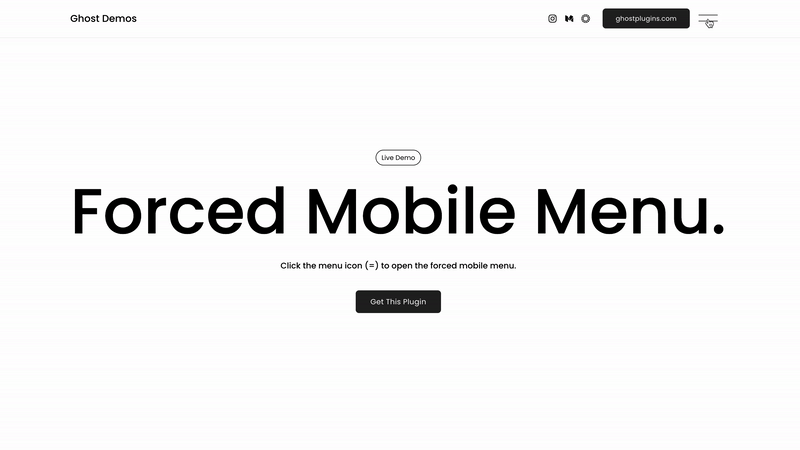 Mobile Menu Button