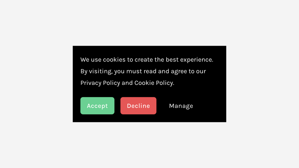 Custom Button Colors - Cookie Banner — Ghost Plugins