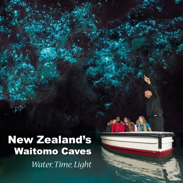 'Waitomo Caves; Water, Time, Light' souvenir book — a great backyard
