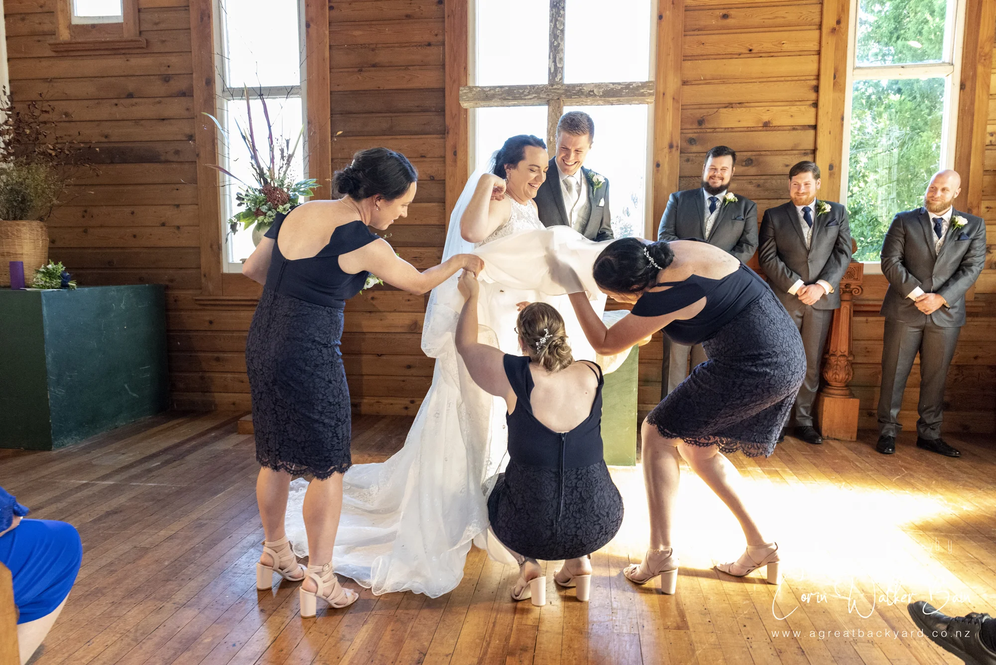 Anna and David's Tamahere Wedding by Corin Walker Bain — a great backyard
