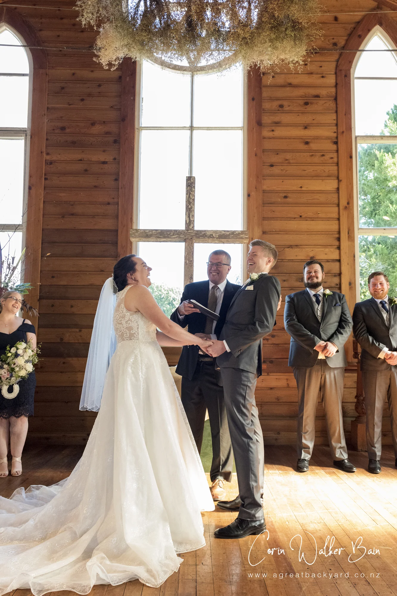 Anna and David's Tamahere Wedding by Corin Walker Bain — a great backyard