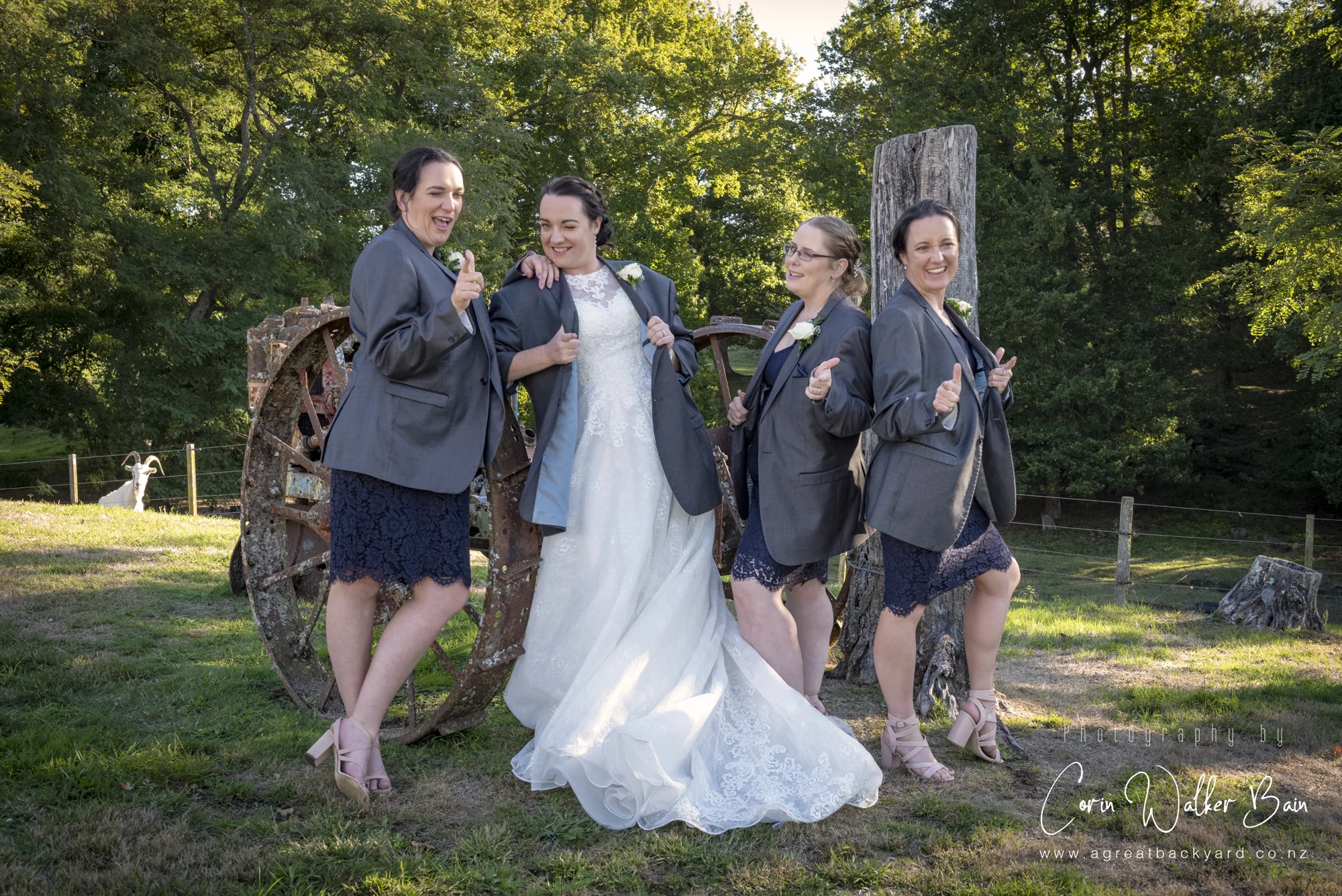 Anna and David's Tamahere Wedding by Corin Walker Bain — a great backyard