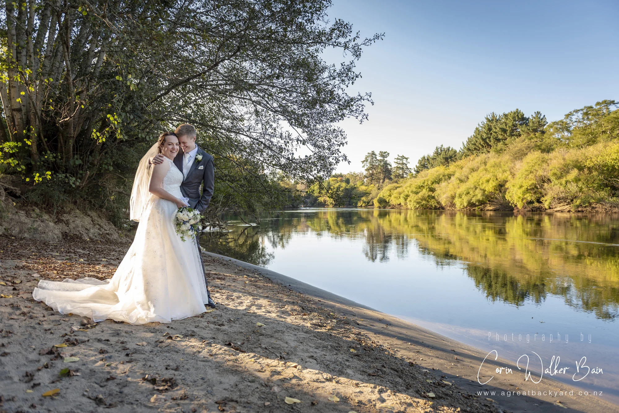 Anna and David's Tamahere Wedding by Corin Walker Bain — a great backyard