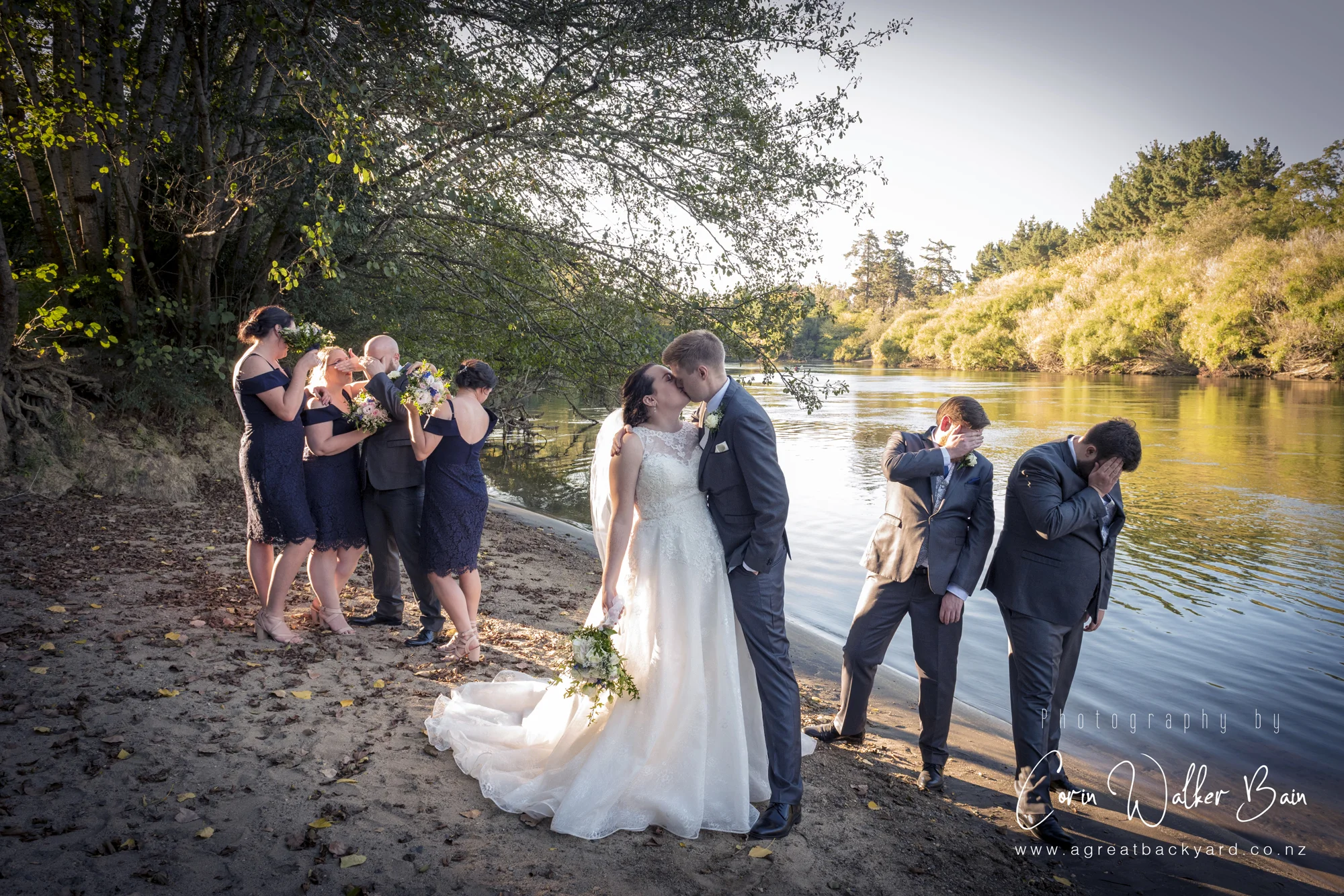 Anna and David's Tamahere Wedding by Corin Walker Bain — a great backyard
