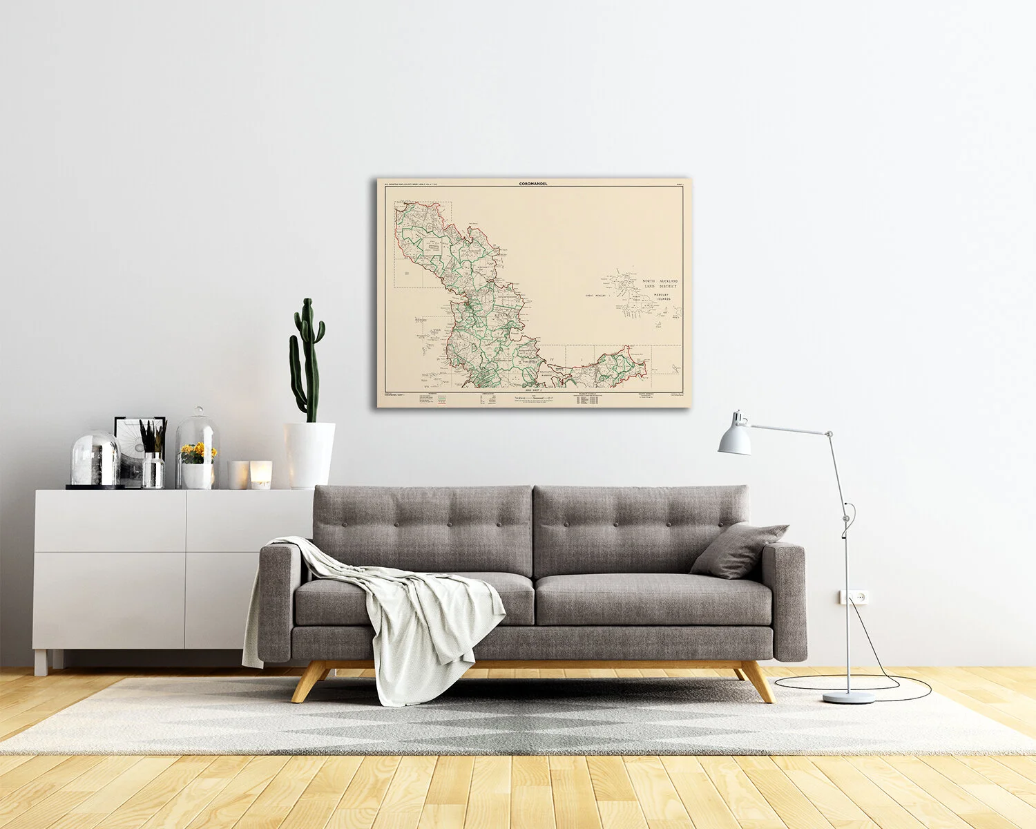 Vintage Coromandel maps | Hand-crafted Acrylic & ACM prints made here ...