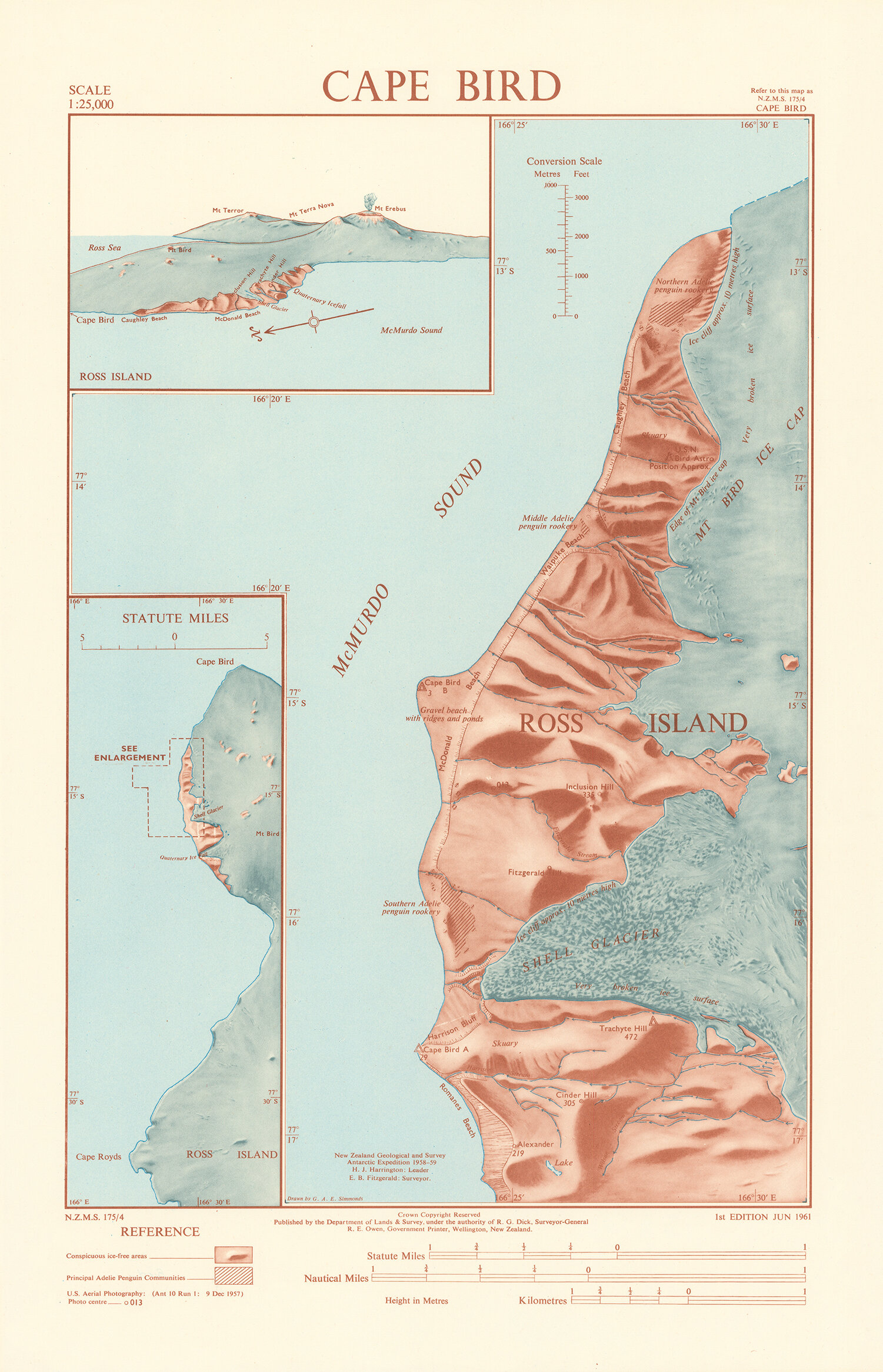Vintage 1960s maps of Antarctica | Gallery quality acrylic & ACM Prints ...