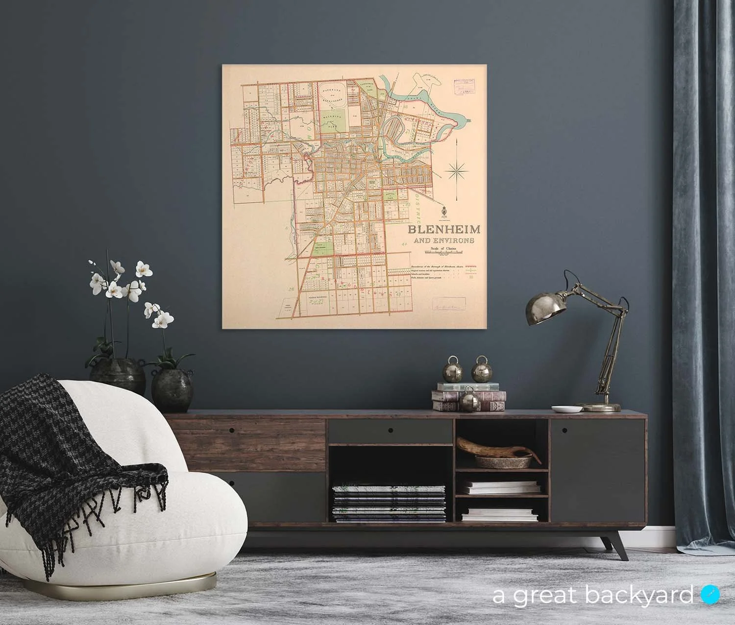 Blenheim Maps (1947) on acrylic or ACM | a great backyard printing ...