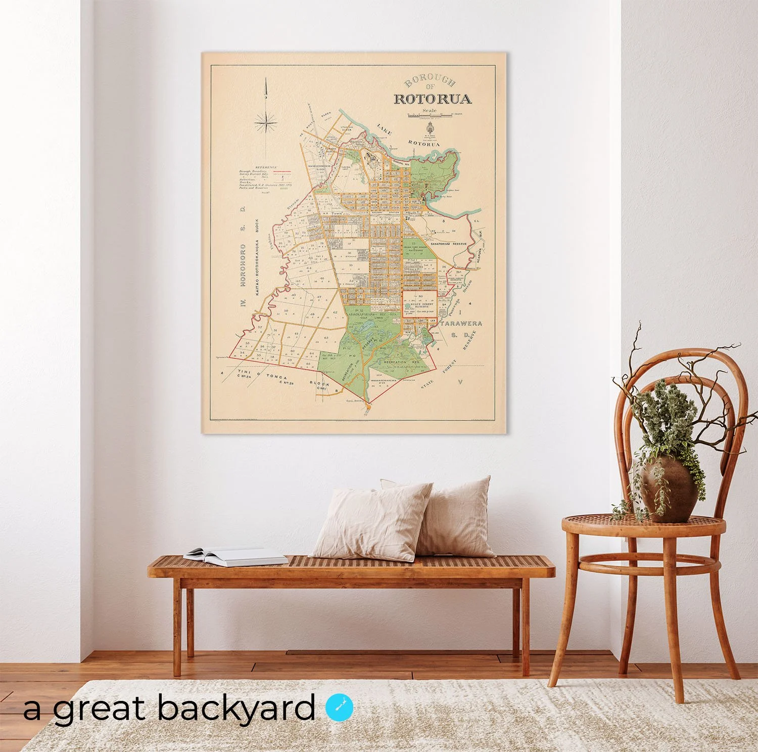 Vintage maps from New Zealand's North Island — a great backyard