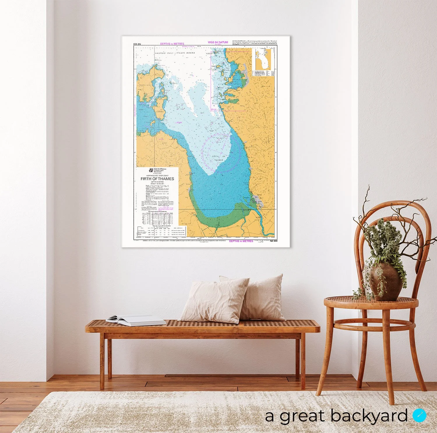 Vintage Coromandel maps | Hand-crafted Acrylic & ACM prints made here ...