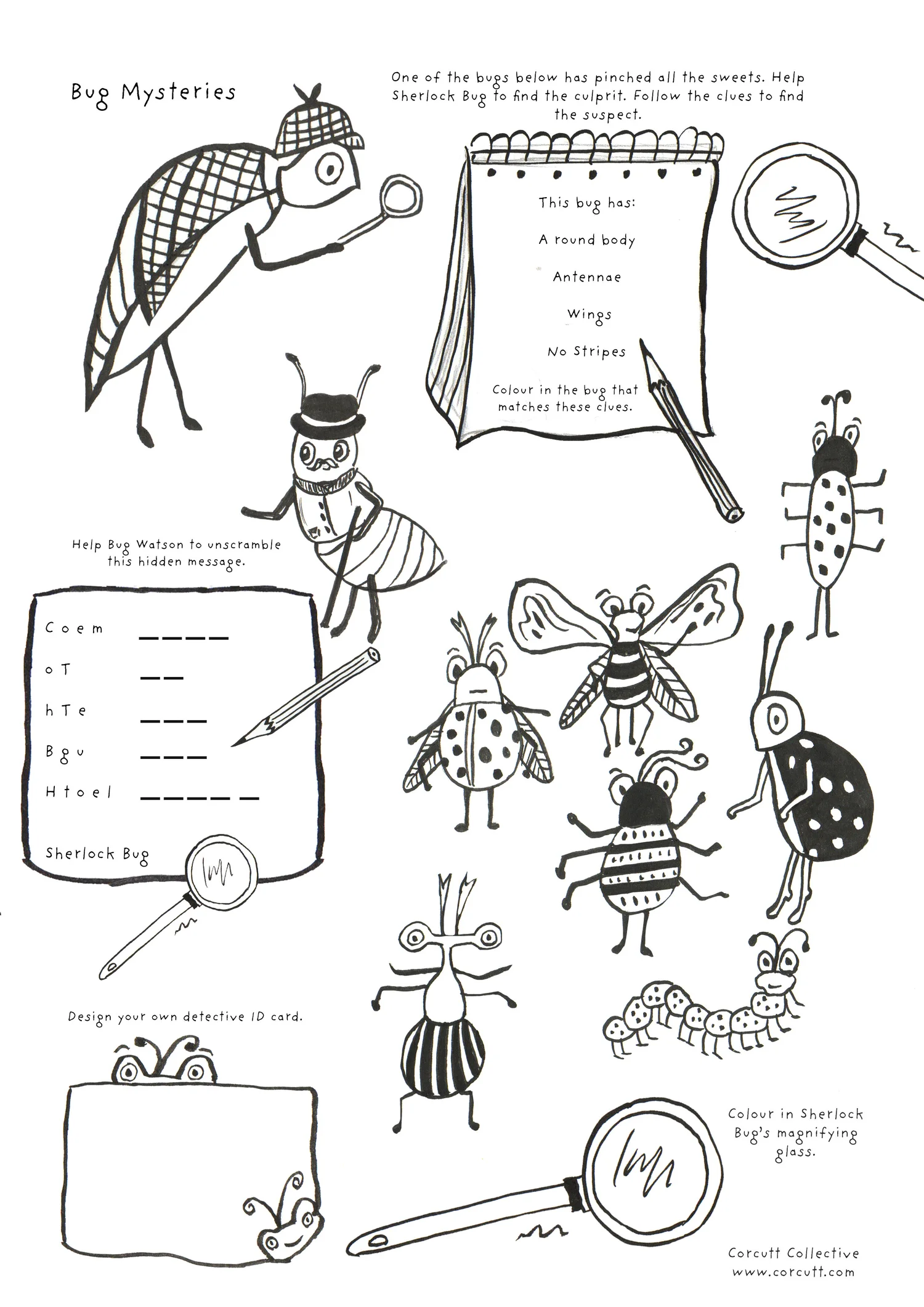 Printable Activity Sheets — Corcutt Collective