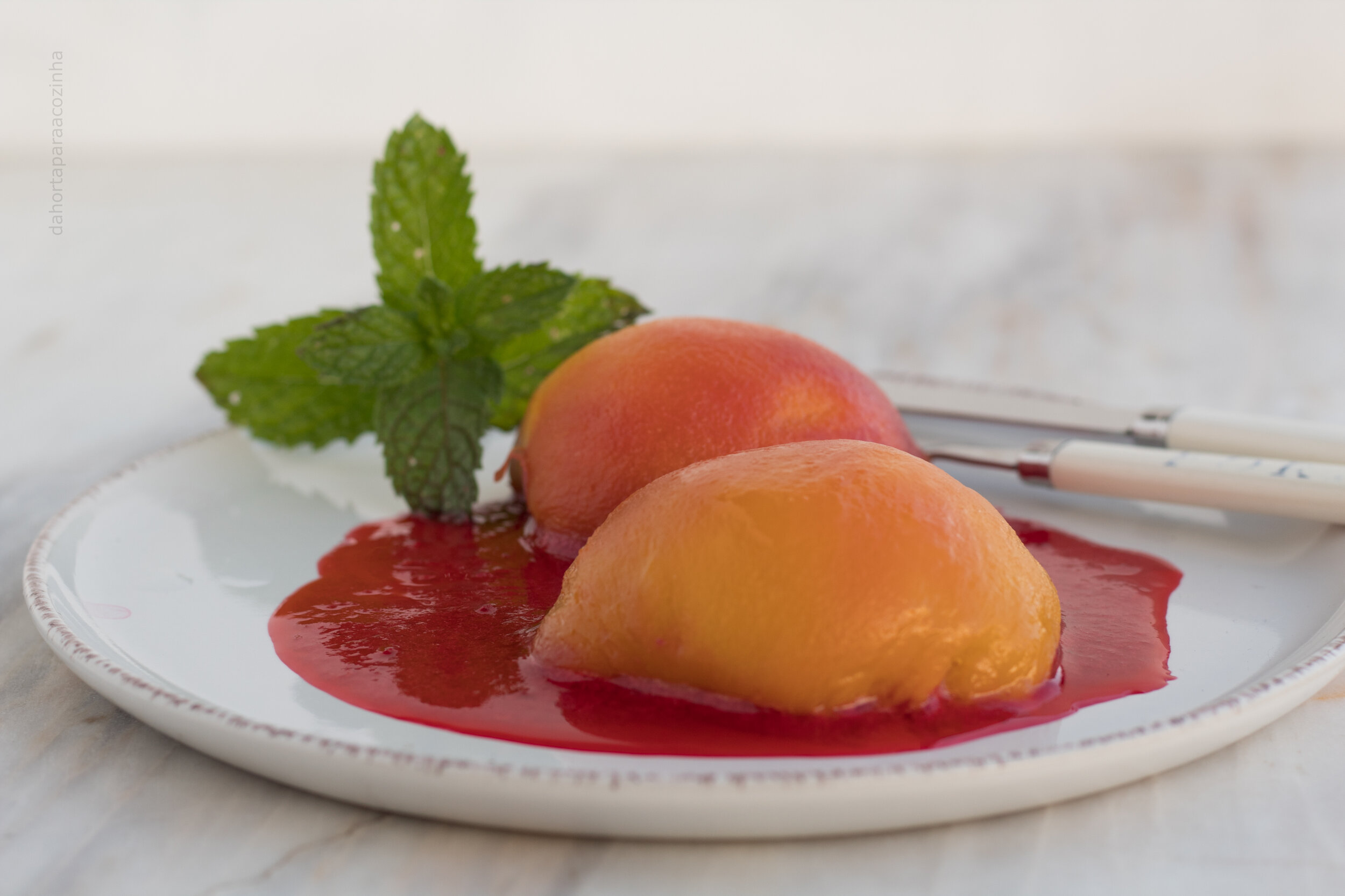 Pêssegos Melba — Da Horta Para A Cozinha