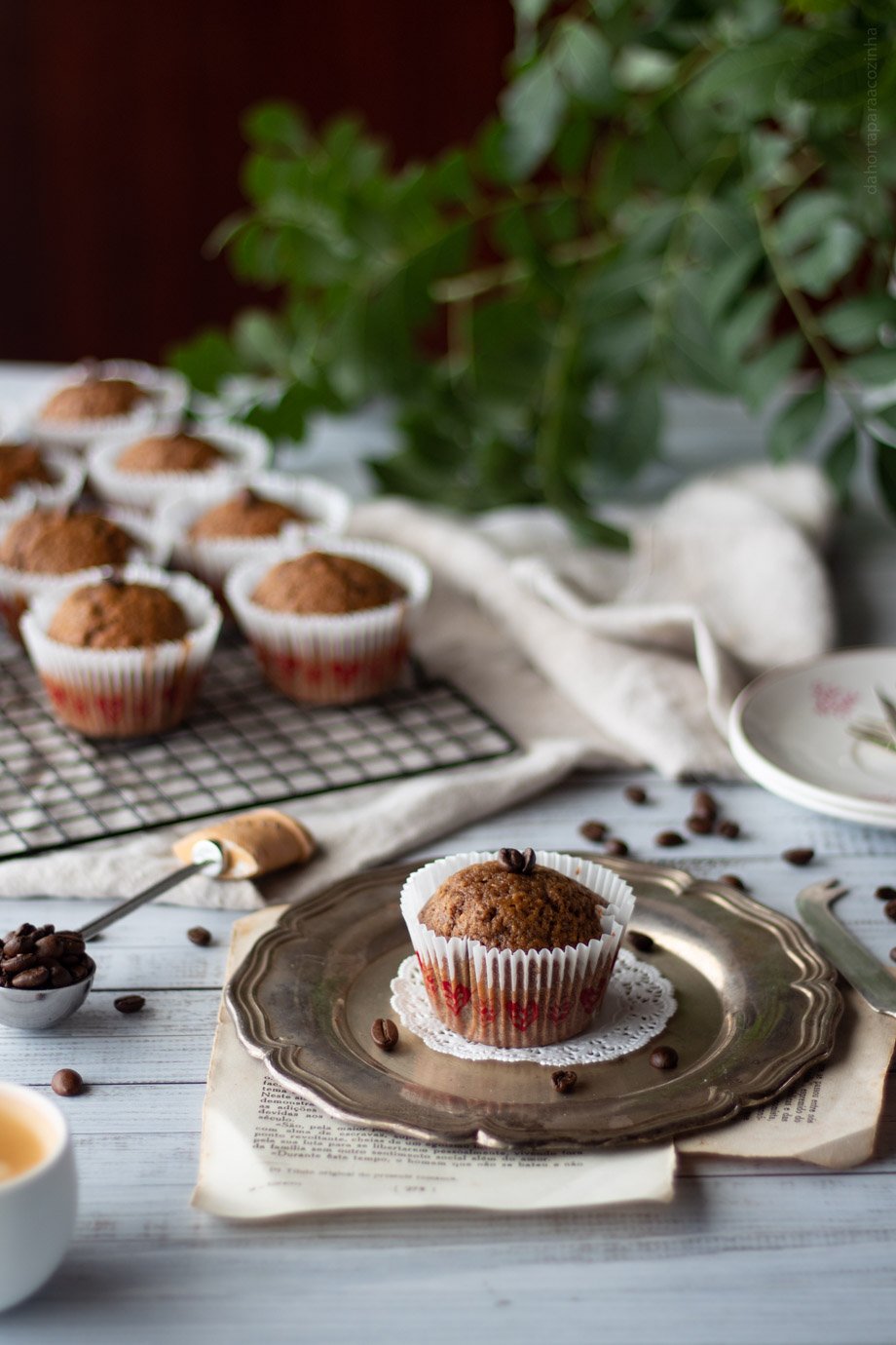 Muffins de Café — Da Horta Para A Cozinha