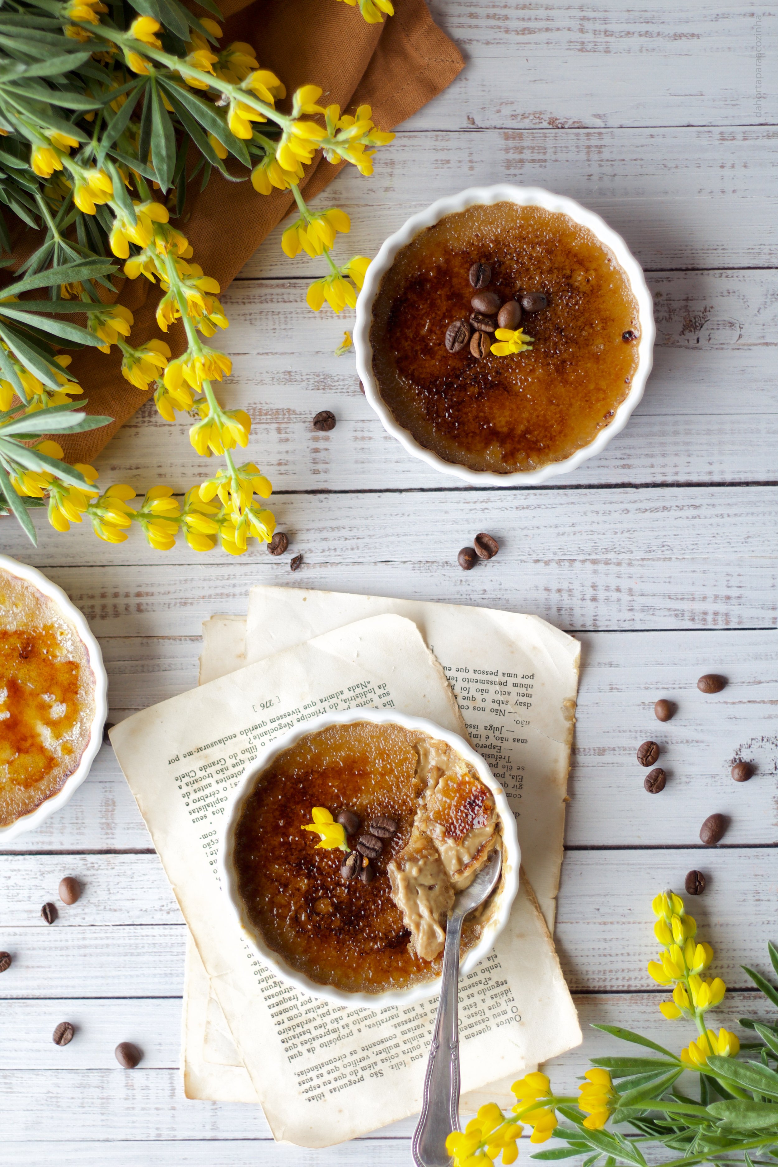 Creme Brûlée de Café — Da Horta Para A Cozinha