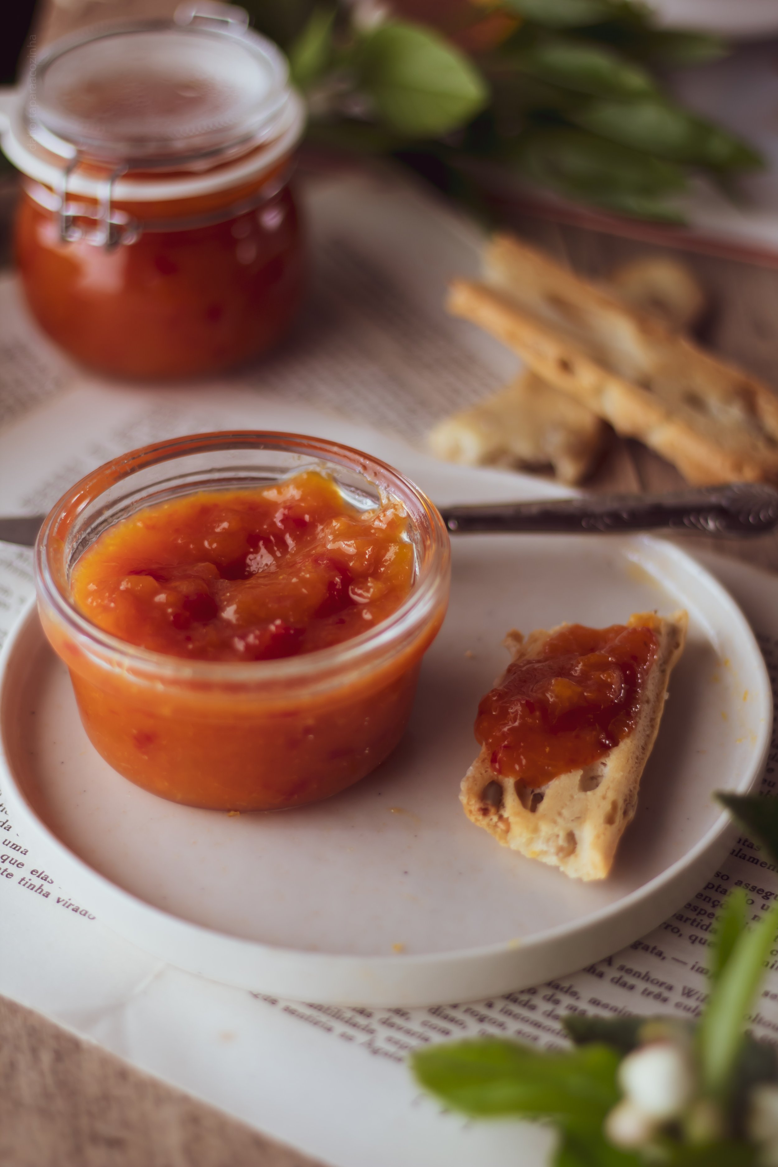 Compota de Laranja e Pimentos — Da Horta Para A Cozinha