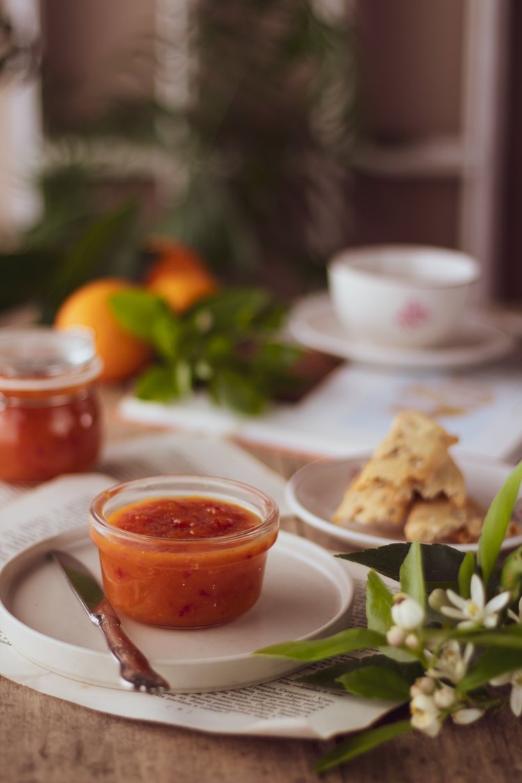 Compota de Laranja e Pimentos — Da Horta Para A Cozinha