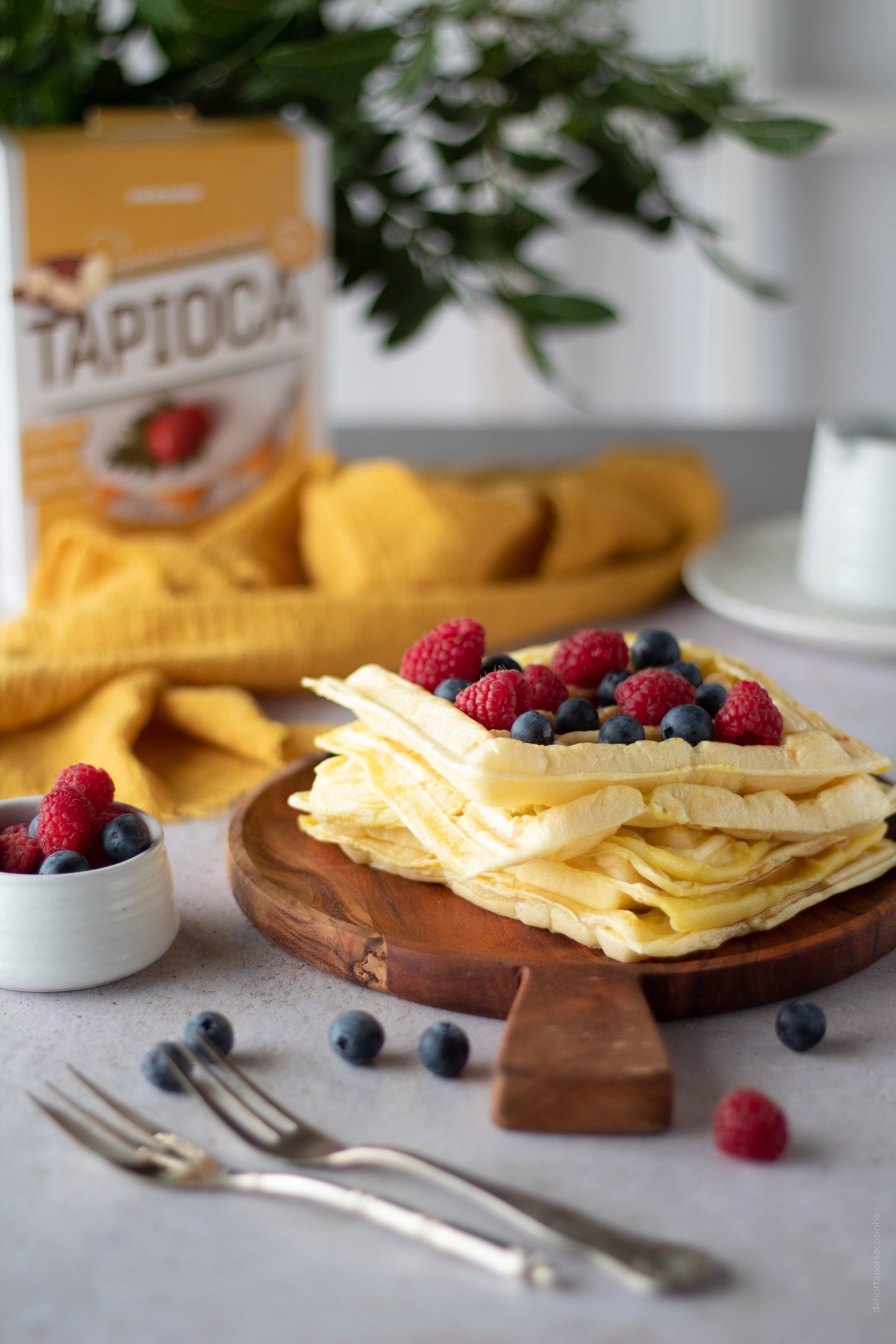 Waffles de Tapioca — Da Horta Para A Cozinha