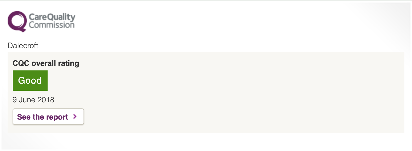 CQC Ratings — The Mayfield Trust