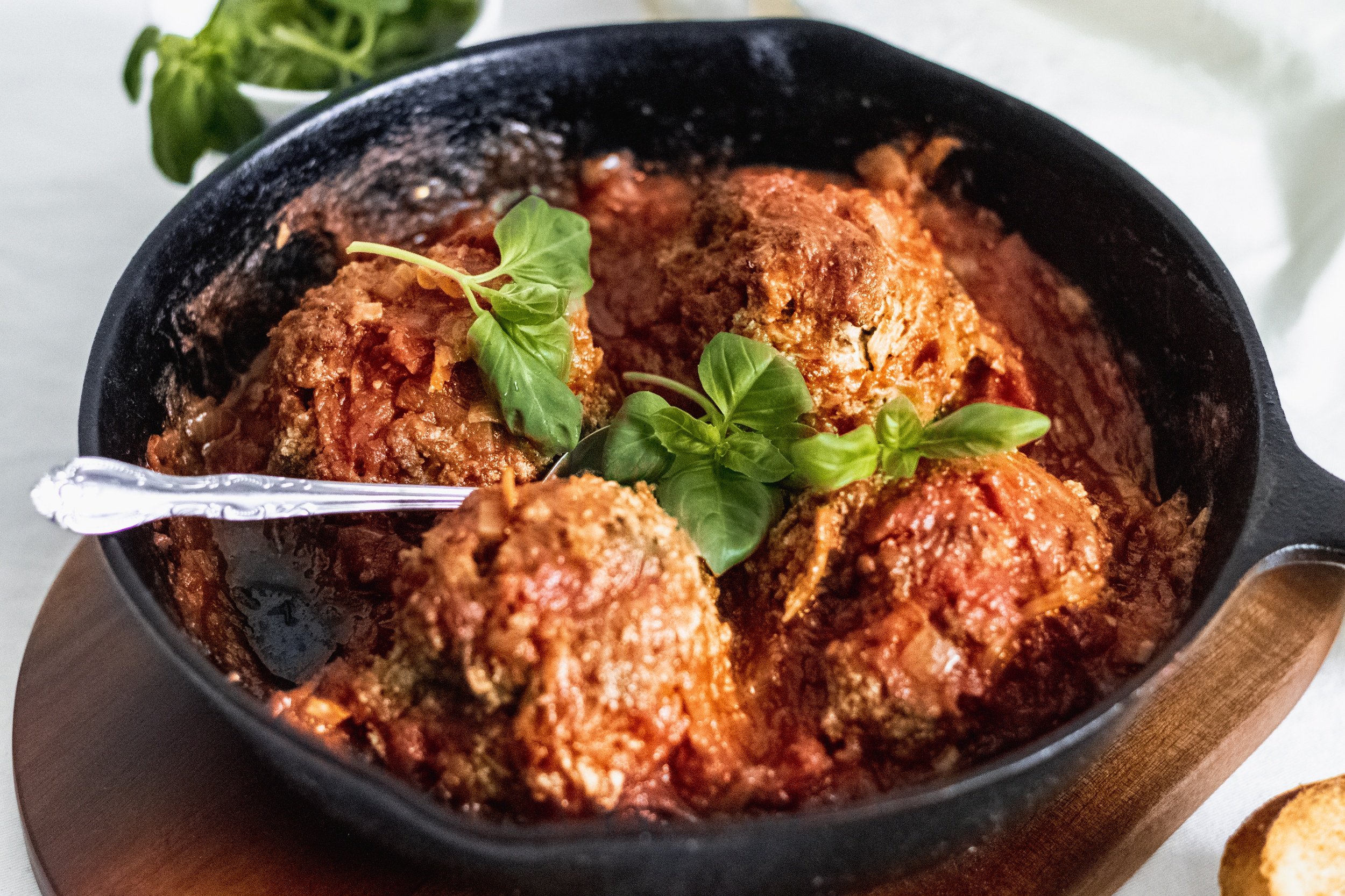 Easy Baked Italian Ground Beef Meatballs - may eighty five