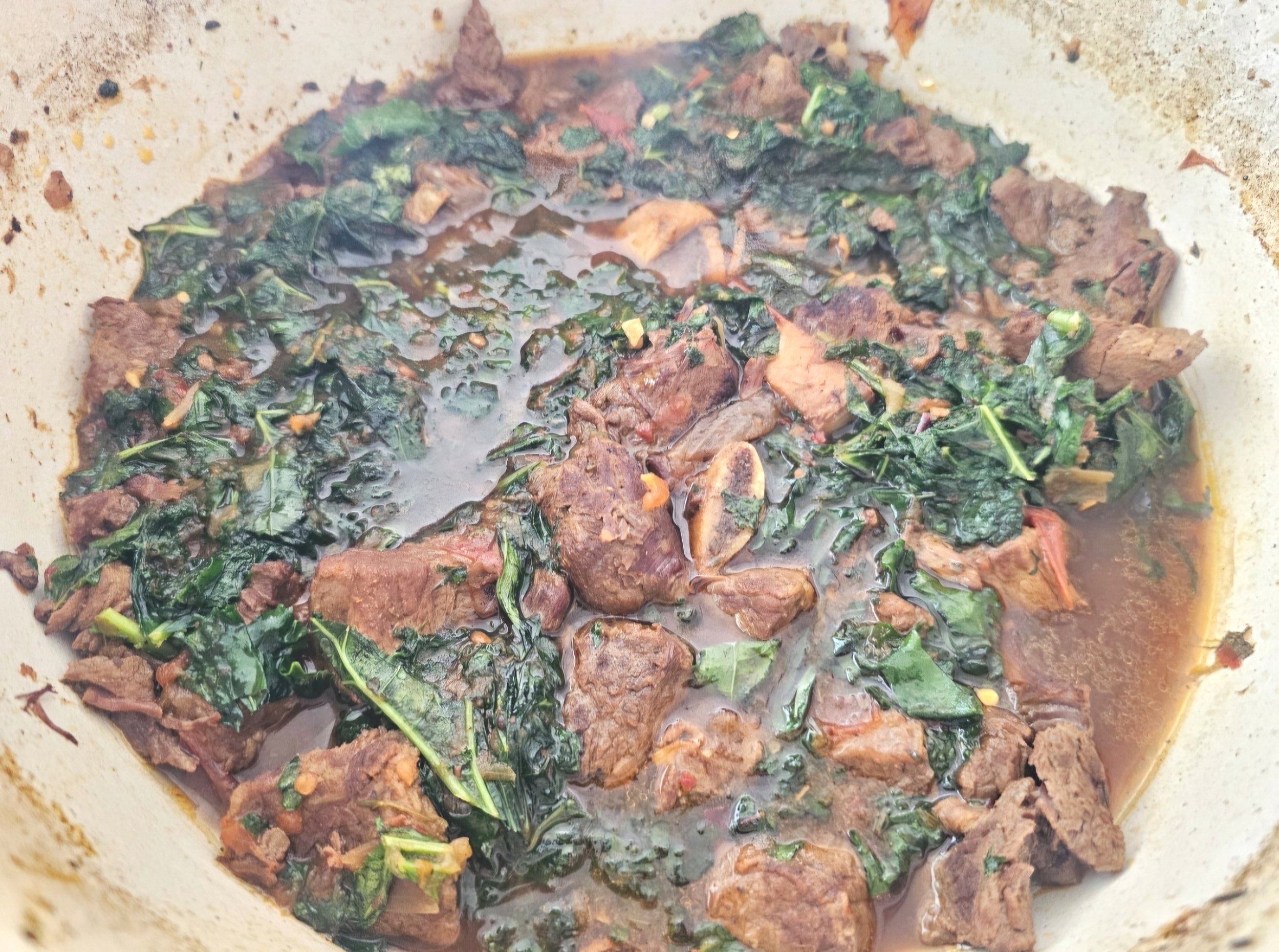 Zimbabwean Finger Millet Porridge (Sadza ReZviyo) with Beef Stew ...