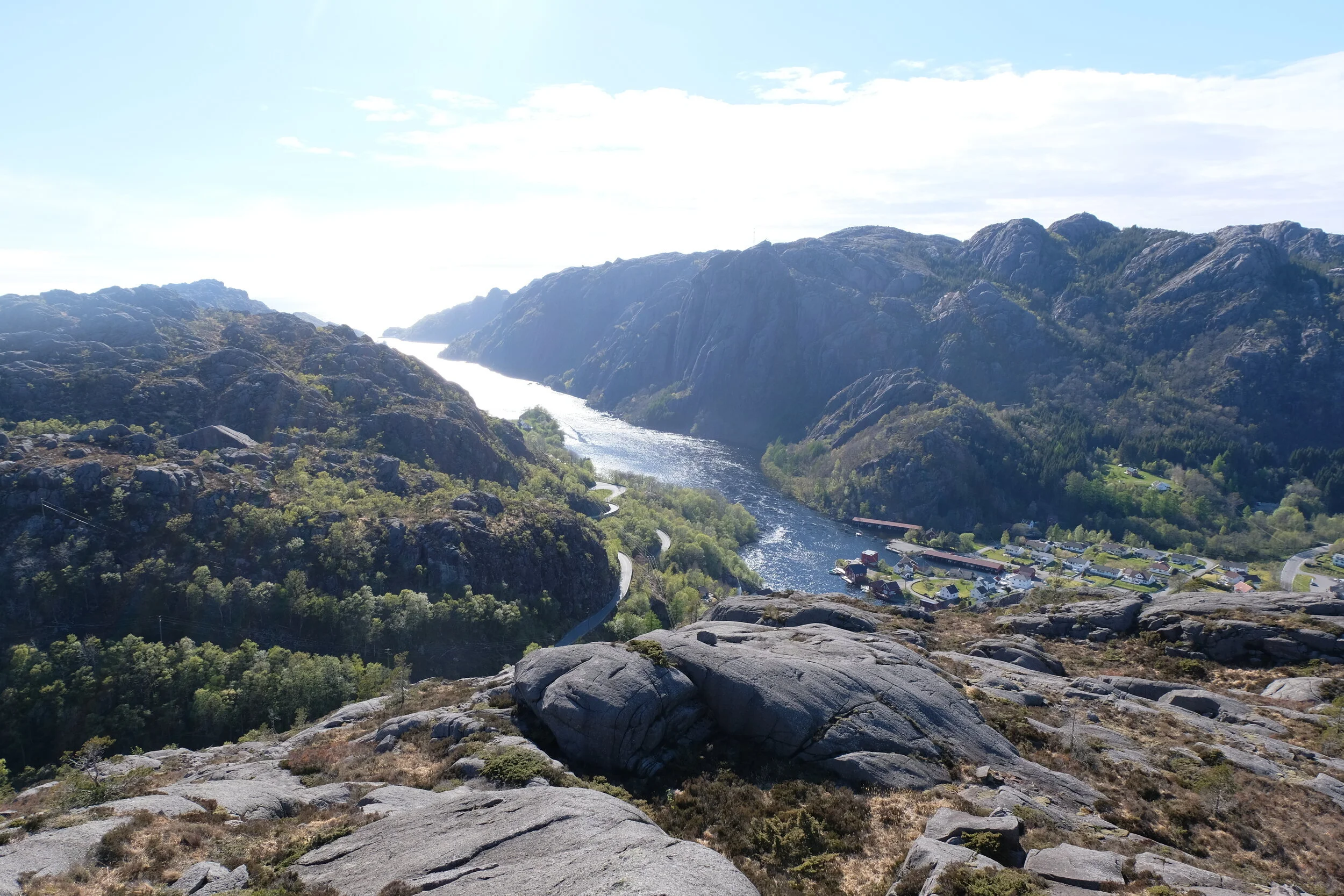 Hiking trials close to Logbua, Åna-Sira, Norway. Fotturer i nærheten av ...