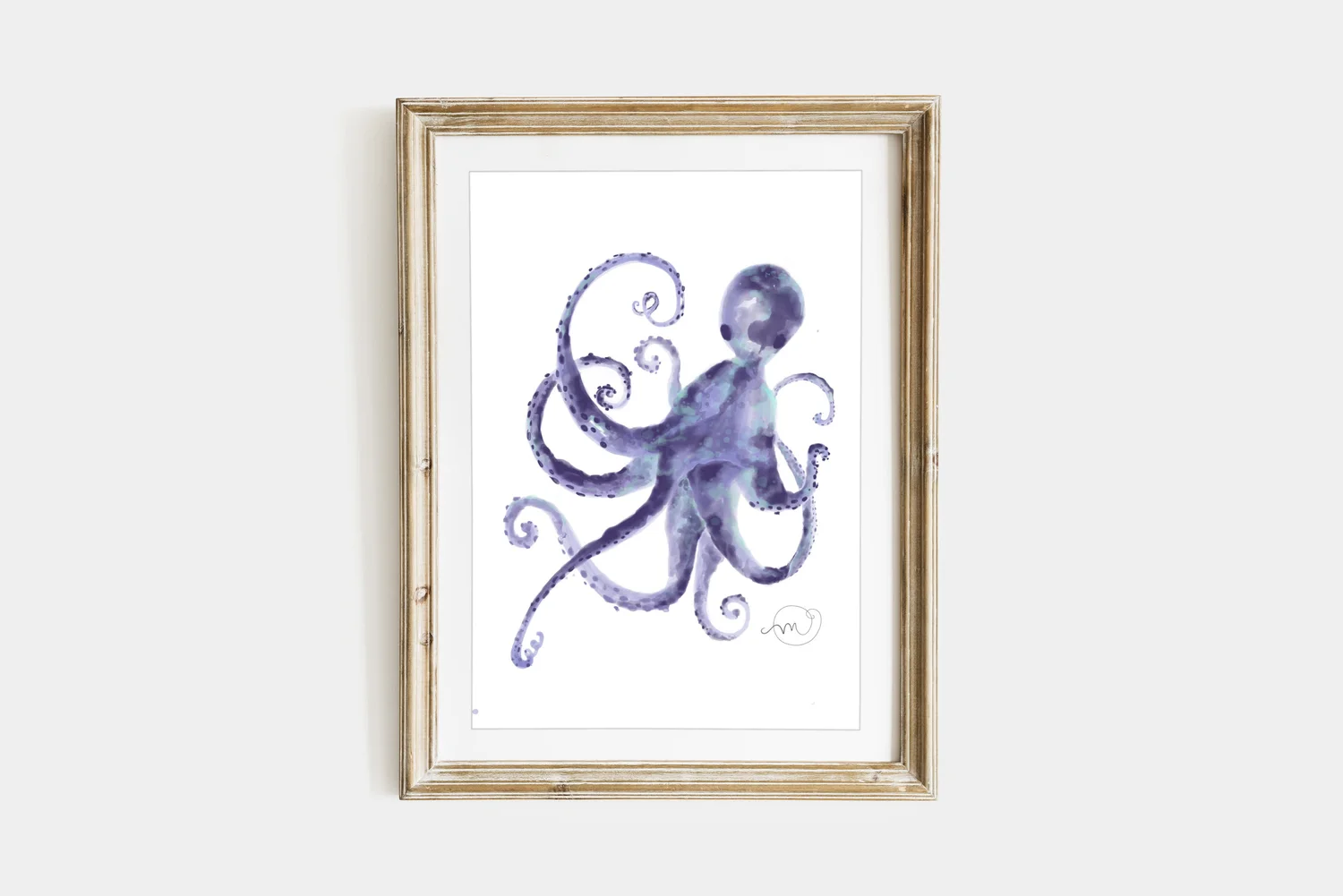 Octopus Watercolor Painting
