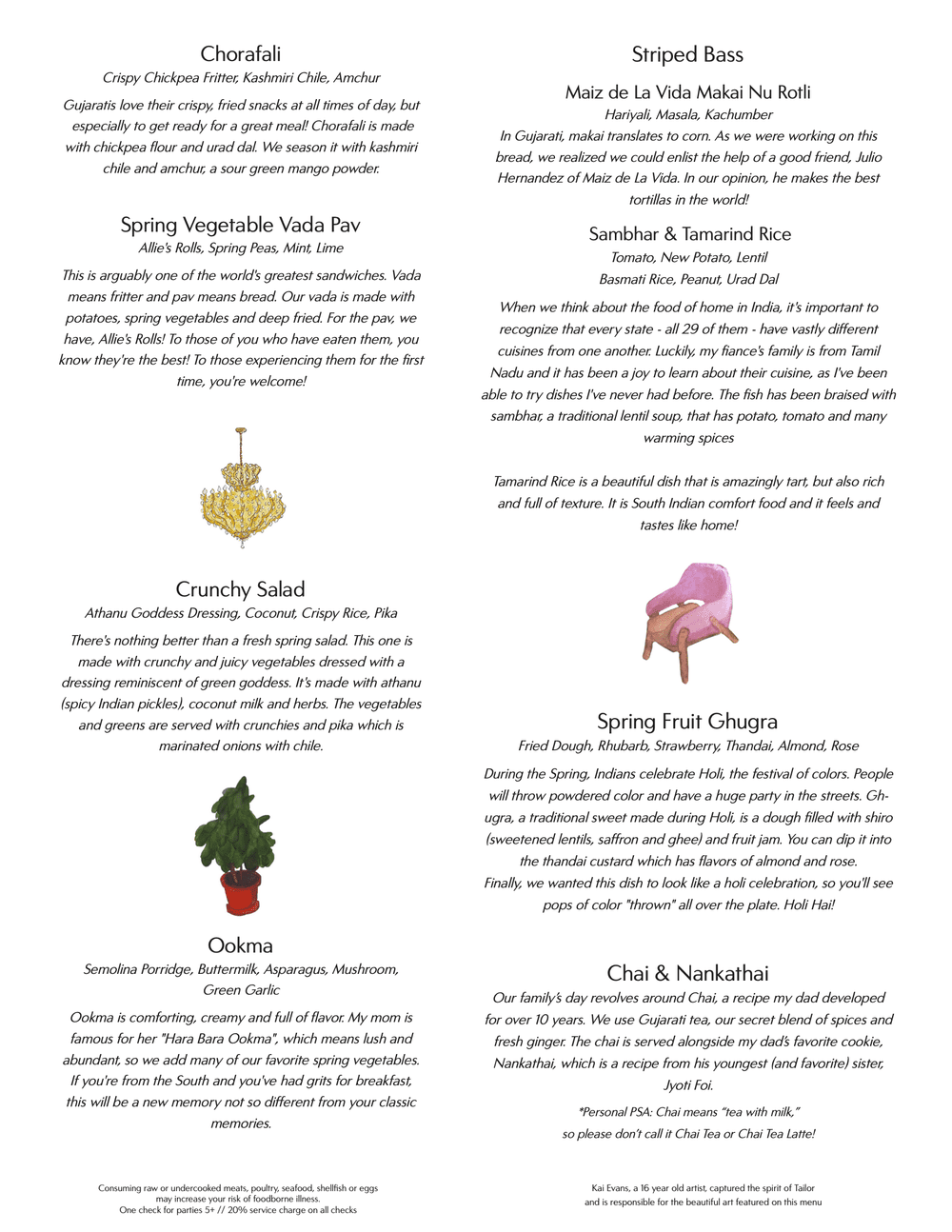 Menu — Tailor Nashville, A Unique Dining Experience