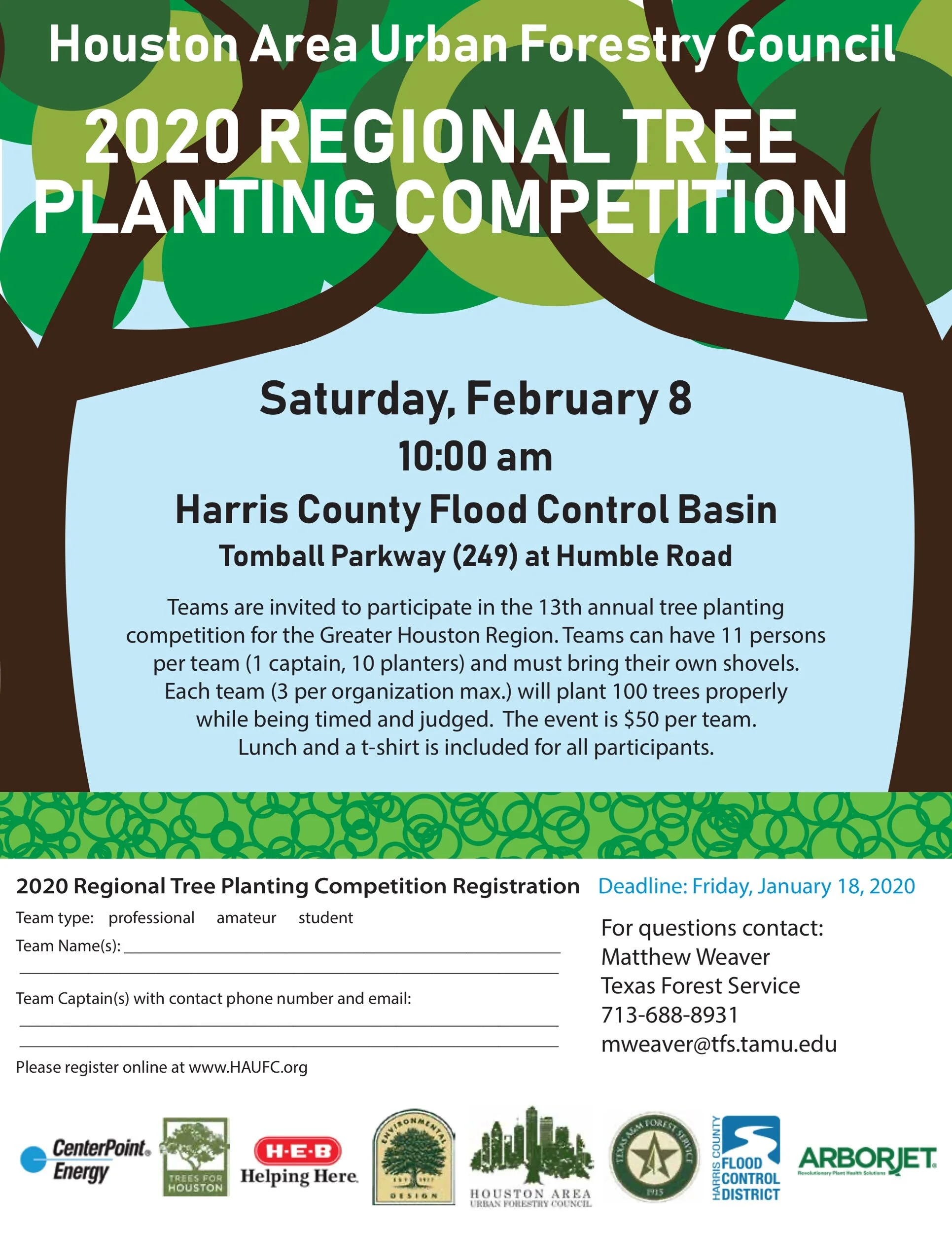 Announcing the 13th Annual Tree Planting Competition — Houston Area ...