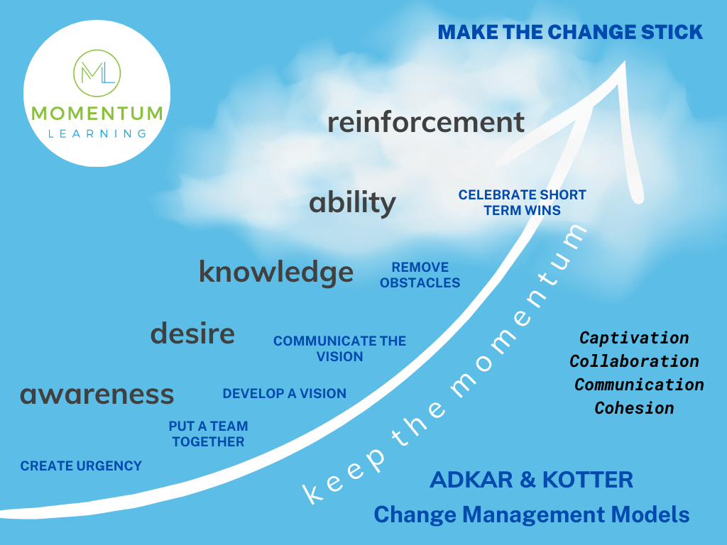 Change Models - Cohesion to make the change stick — Momentum Learning