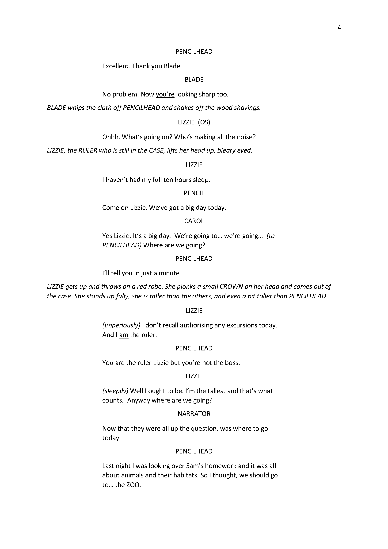 Pilot Script — Pencilhead's Kids Club