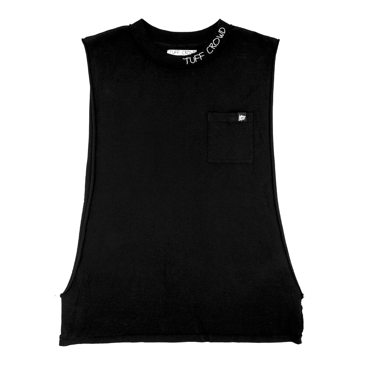 "TUFF CROWD" VERT TANK BLACK — TUFF CROWD