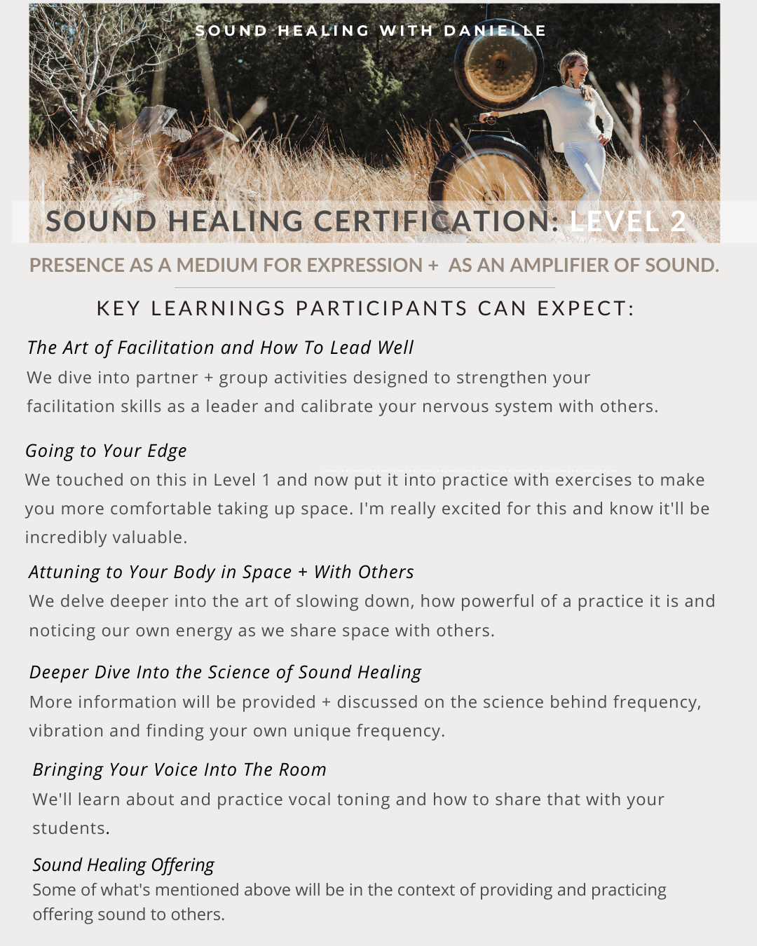 Sonic Sound Healing with Danielle Goldfarb