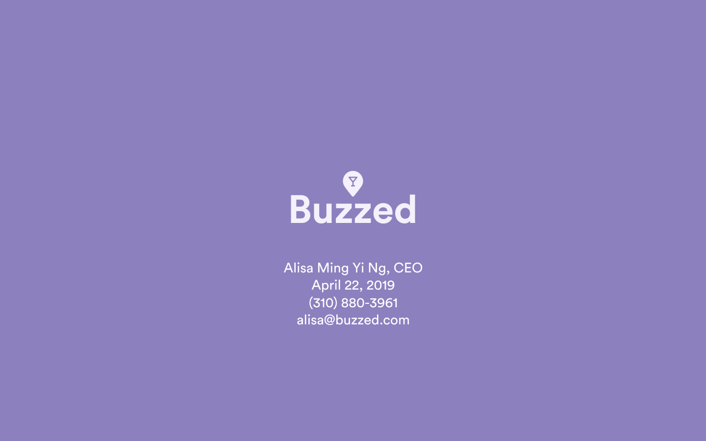 Buzzed — Alisa Ming Yi Ng