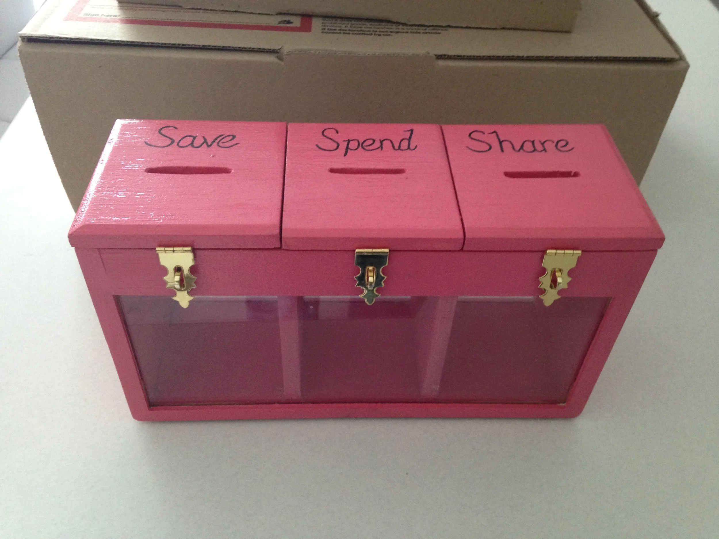 The Story of the Save Spend Share Moneyboxes... — Platt Custom Creations