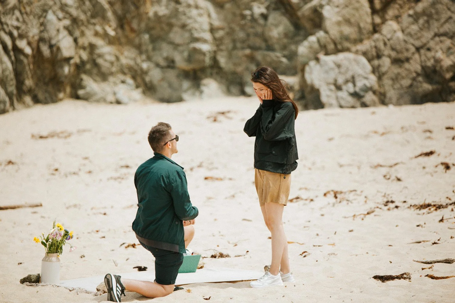 Big Sur Beach Marriage Proposal
