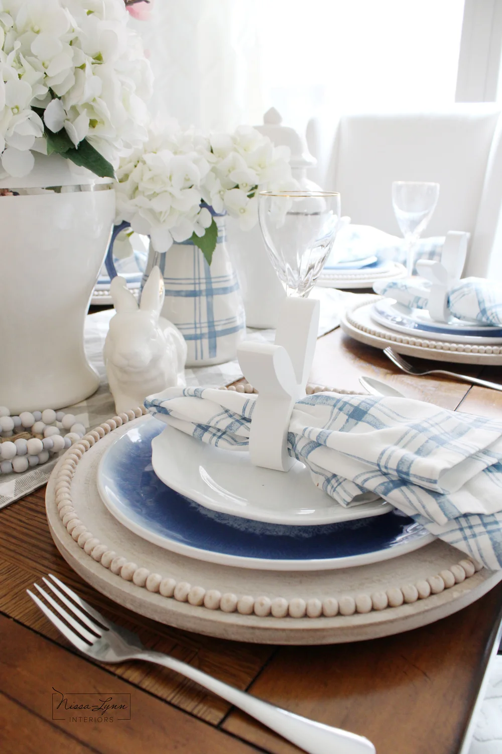 Bringing in Blue for this Year's Easter Tablescape — Nissa-Lynn Interiors