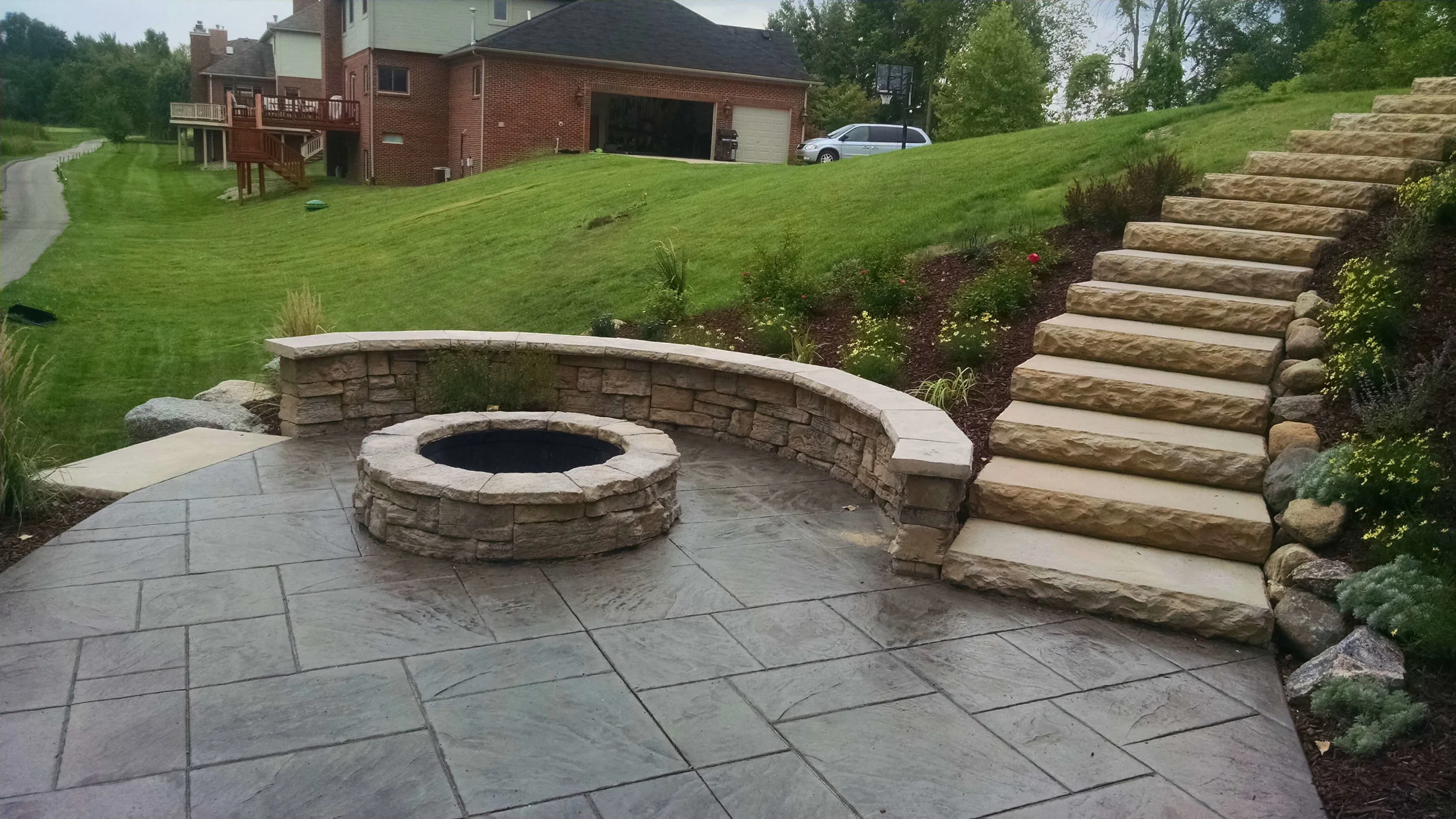Stamped Concrete Colors and Patterns | Todd's Services