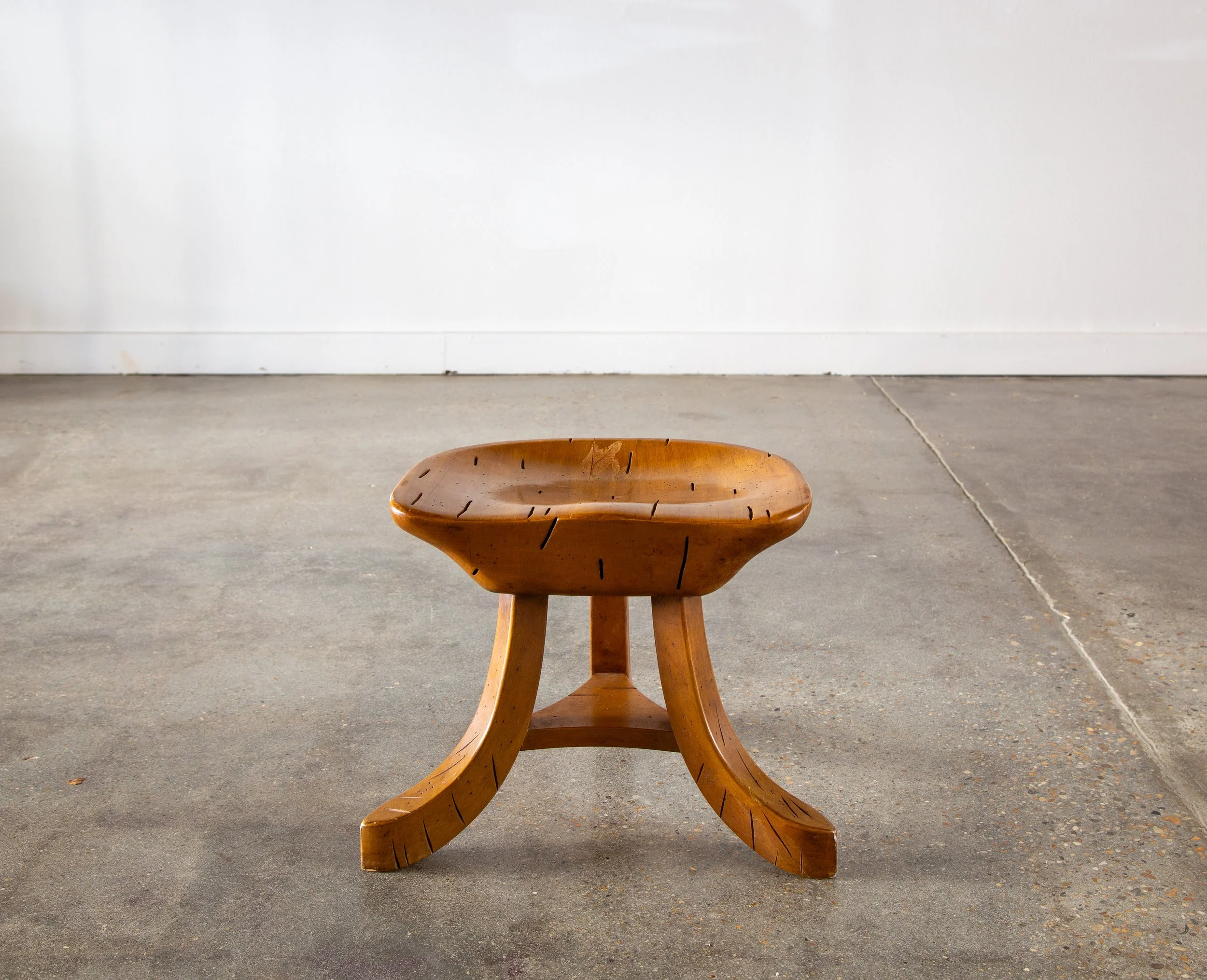 1966 Madison Park Ambrosia Maple Thebes style stool Adolf Loos — COASTALMOD