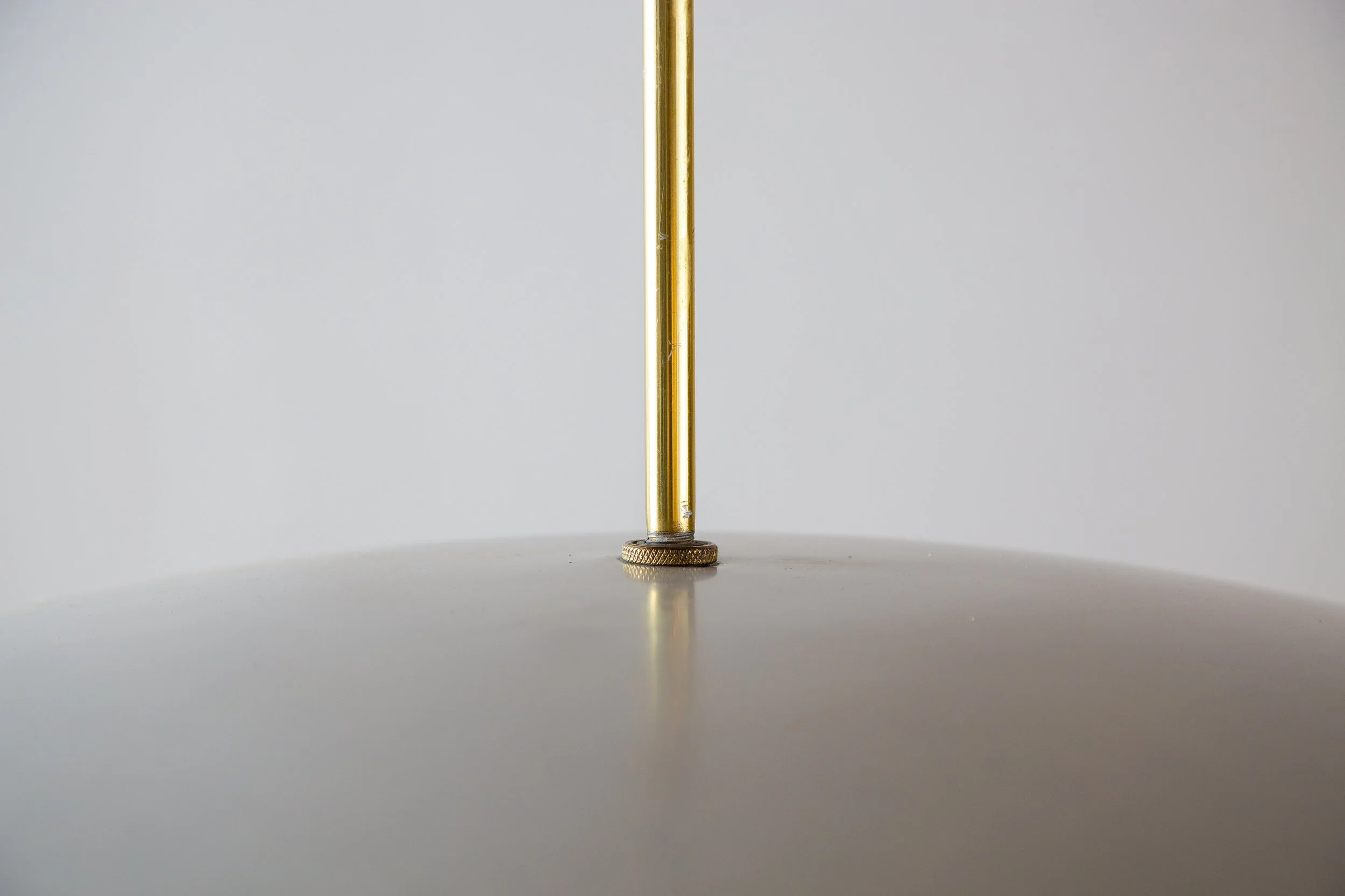 Edward Wormley for Lightolier Pendant Lamp chandelier Brass and Lacquer ...